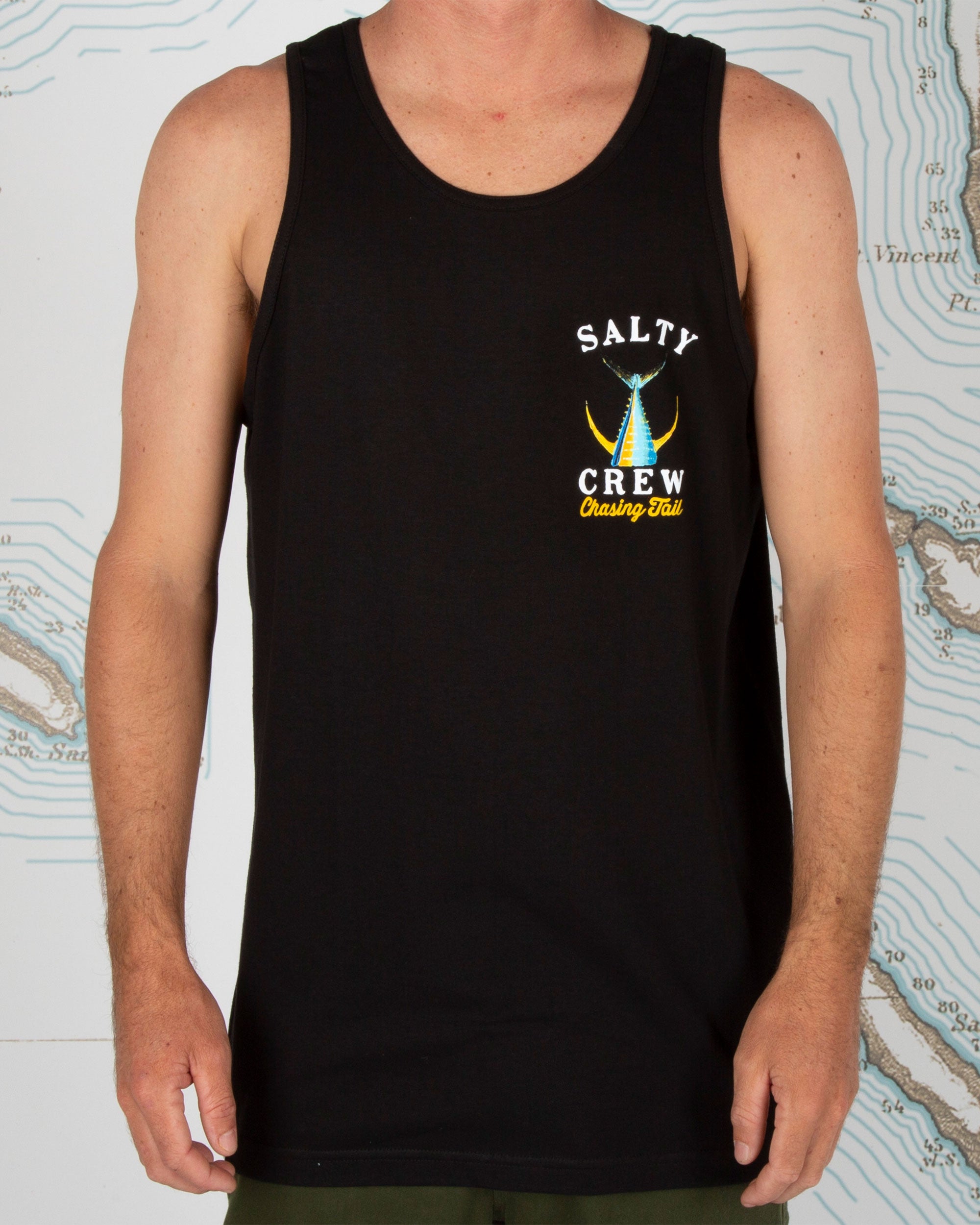 Tailed Tank Black Salty Crew Australia
