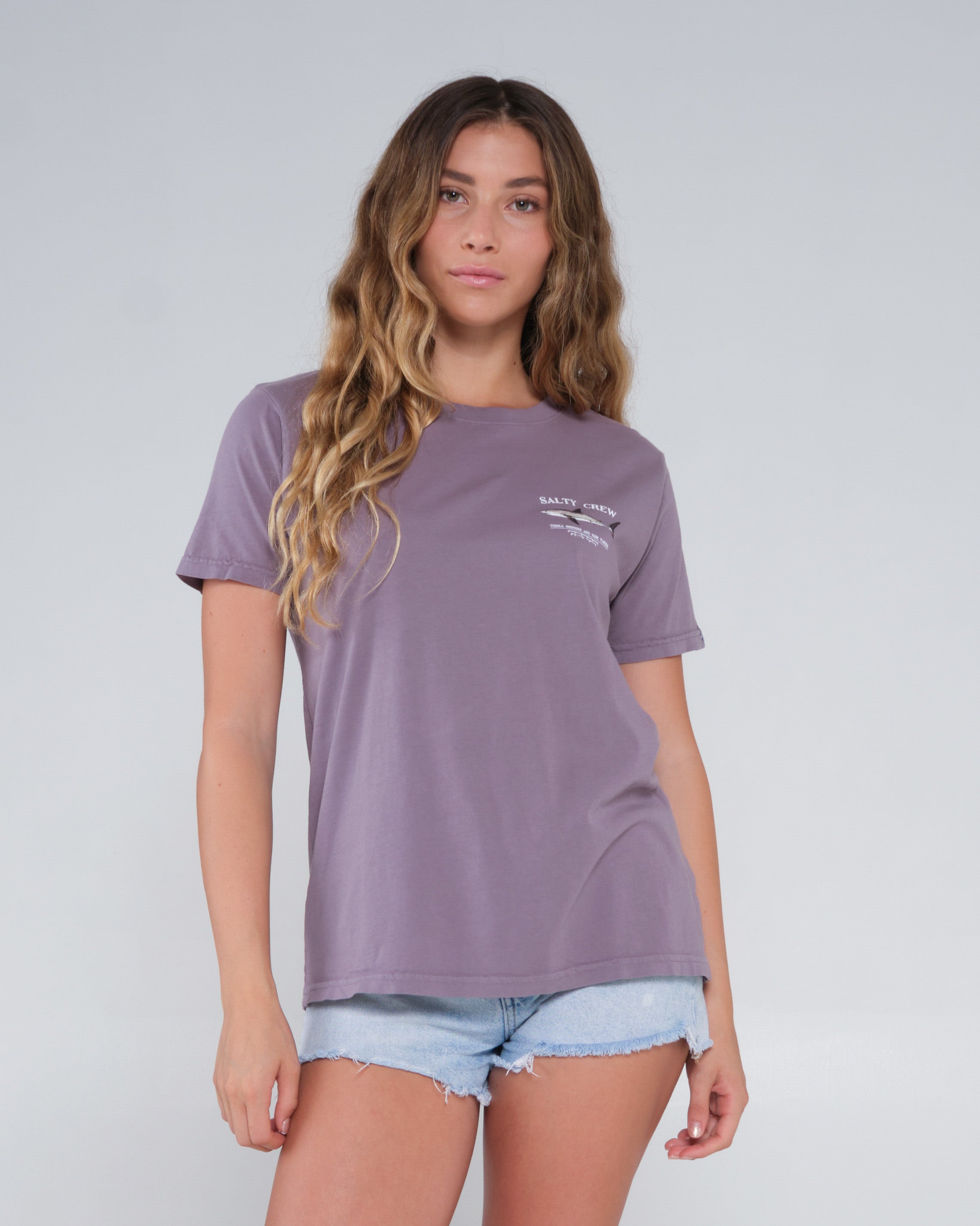 BRUCE BOYFRIEND TEE - Lavender Stone | Salty Crew Australia