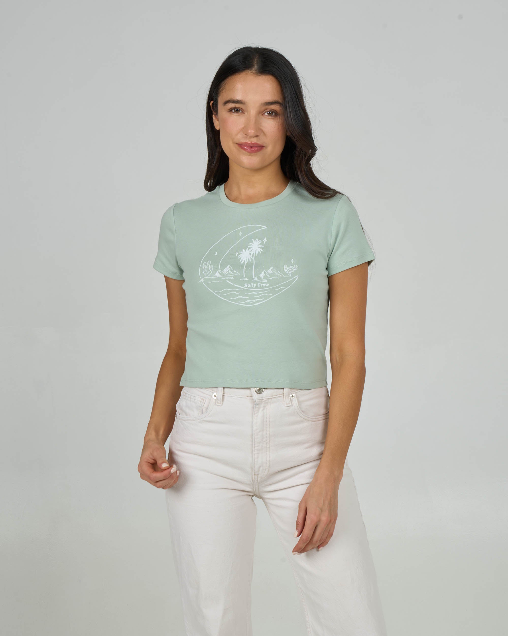 Baja Baby Tee - Meadow Green | Salty Crew Australia