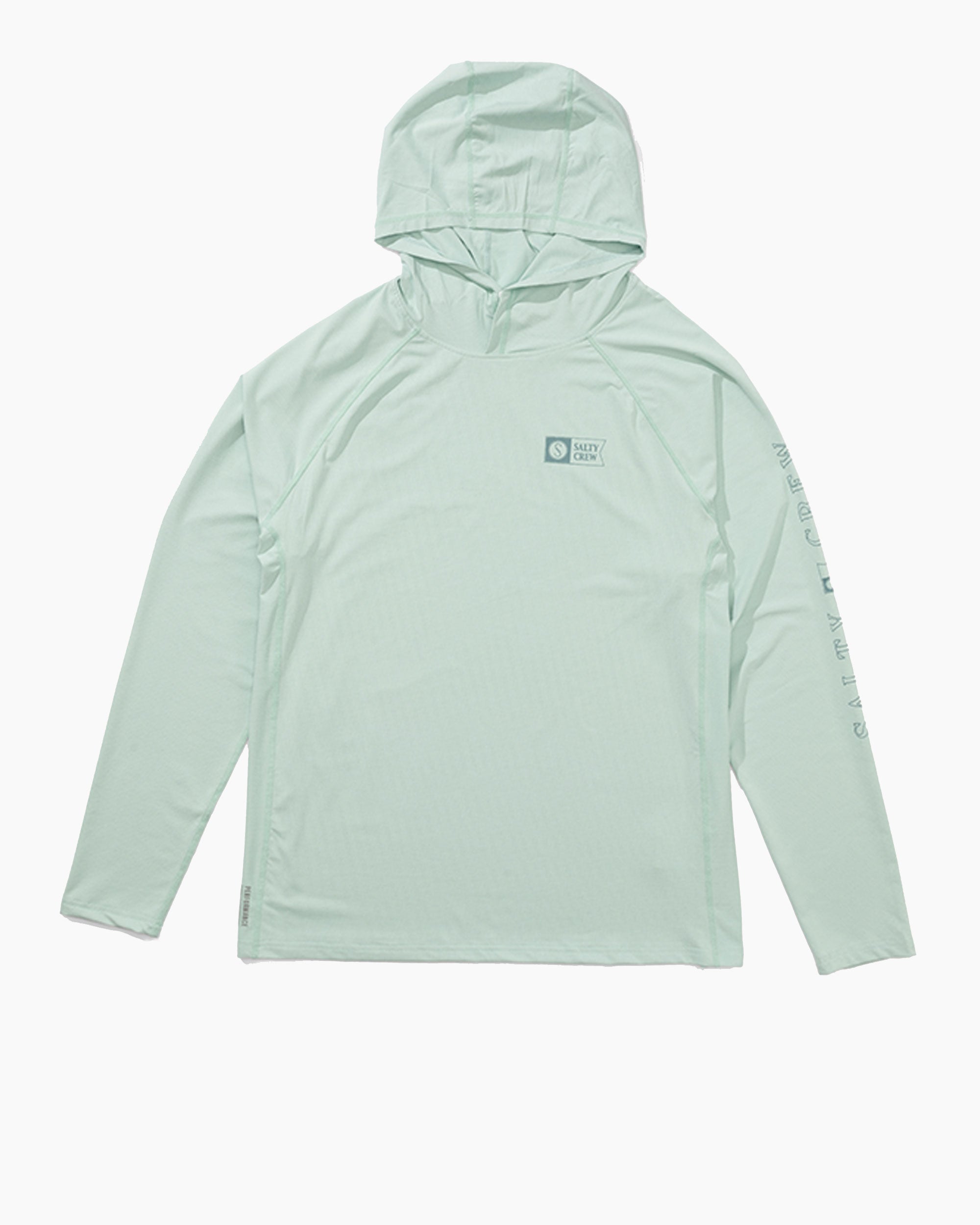 Apex Perforated Hooded Sunshirt - Marine | Salty Crew Australia