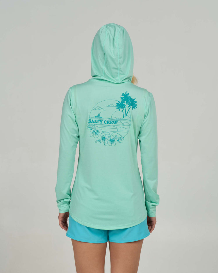 Heatwave Hooded Sunshirt - Mint | Salty Crew Australia