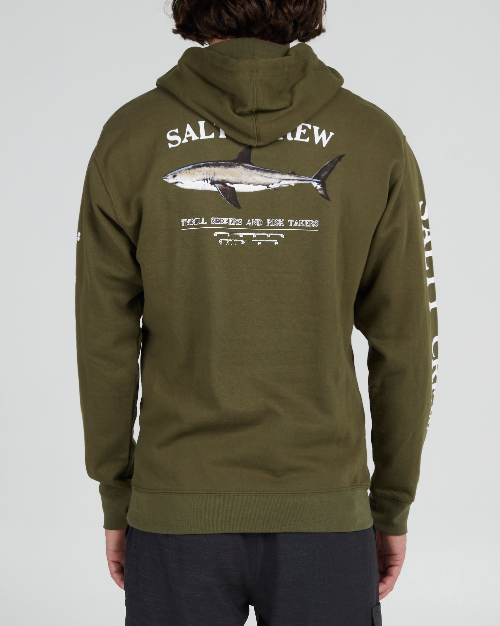 Bruce Hood Fleece - Army | Salty Crew Australia