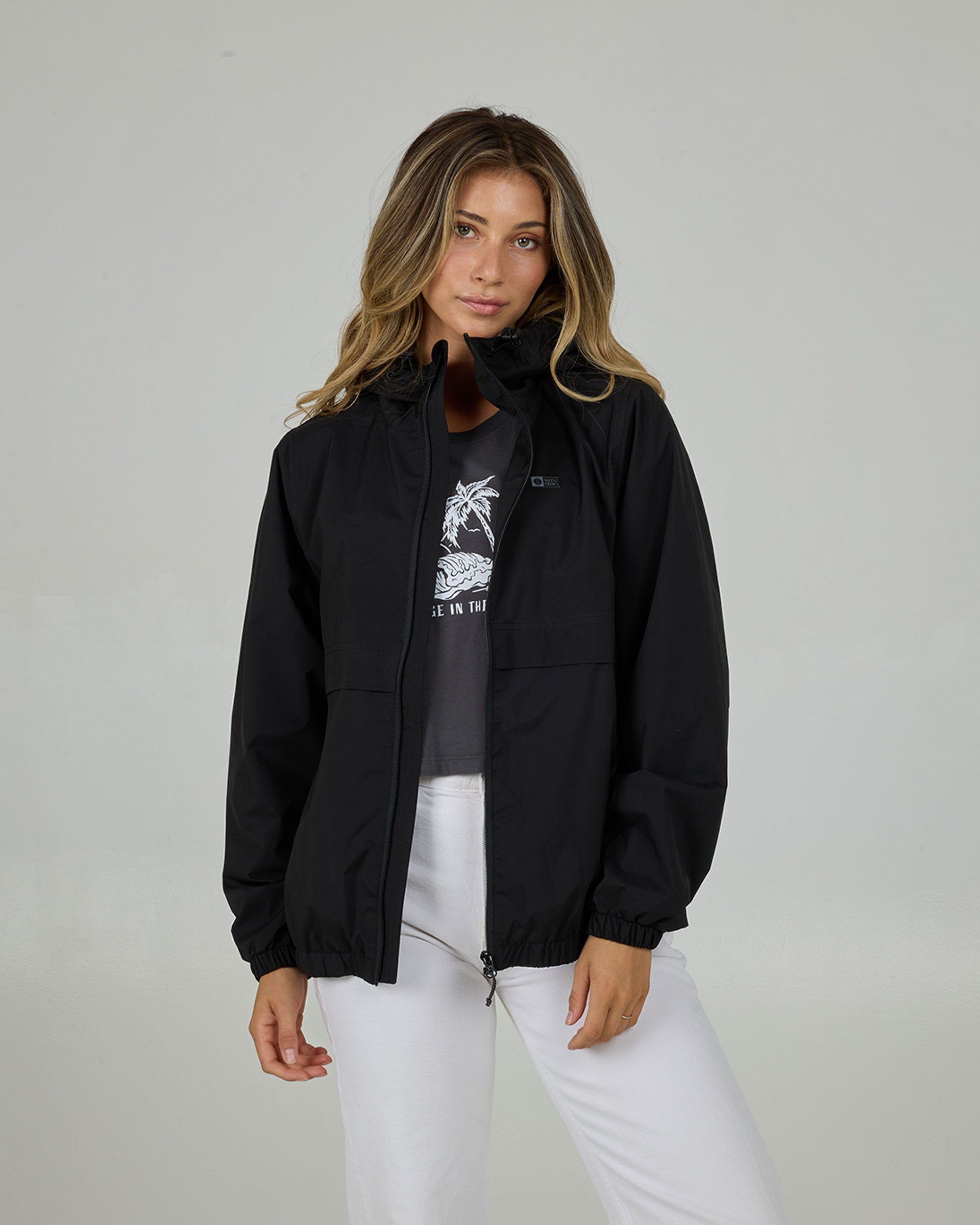 Barrier Windbreaker Jacket - Black | Salty Crew Australia