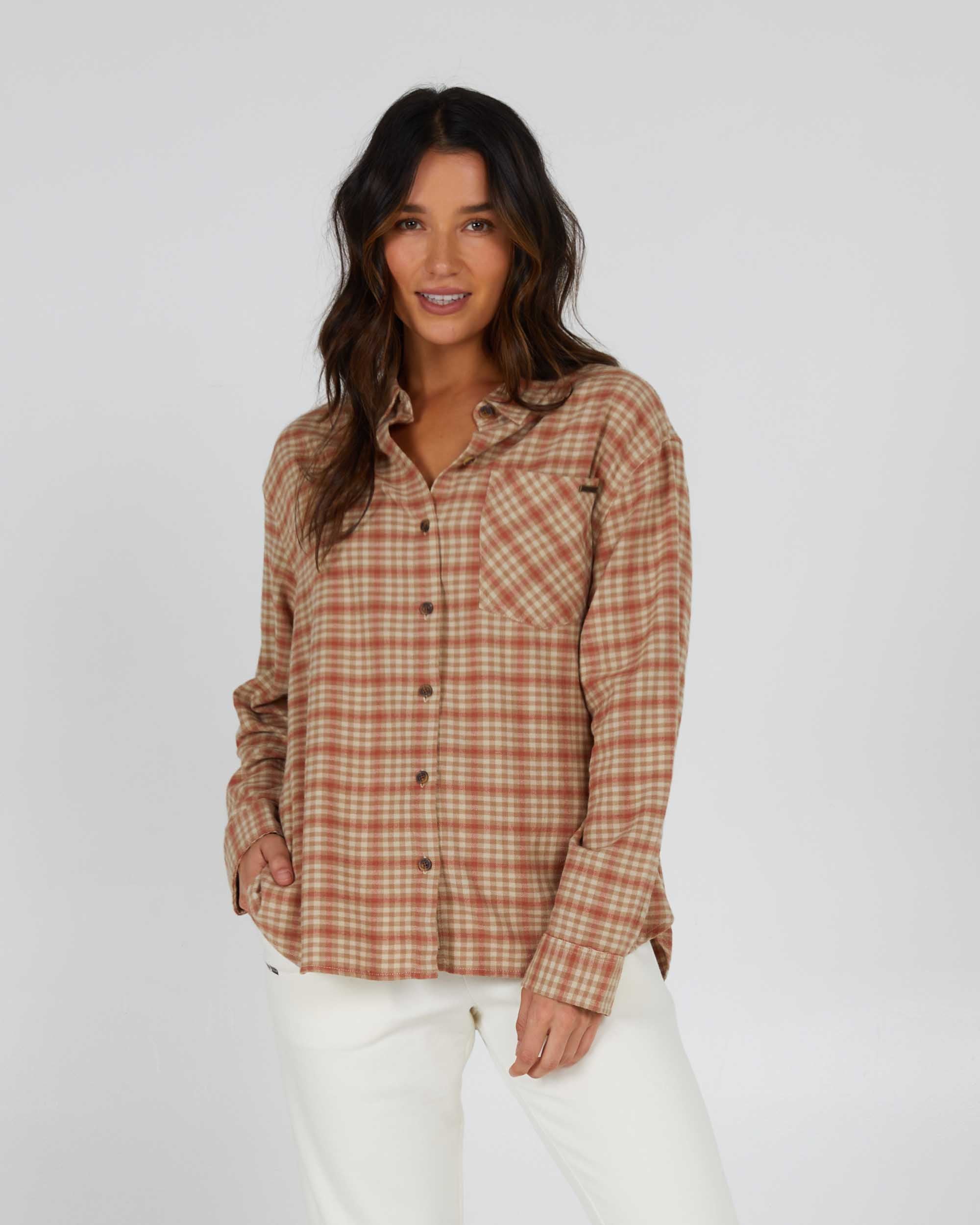 Shore Break Flannel - Sand Dune | Salty Crew Australia