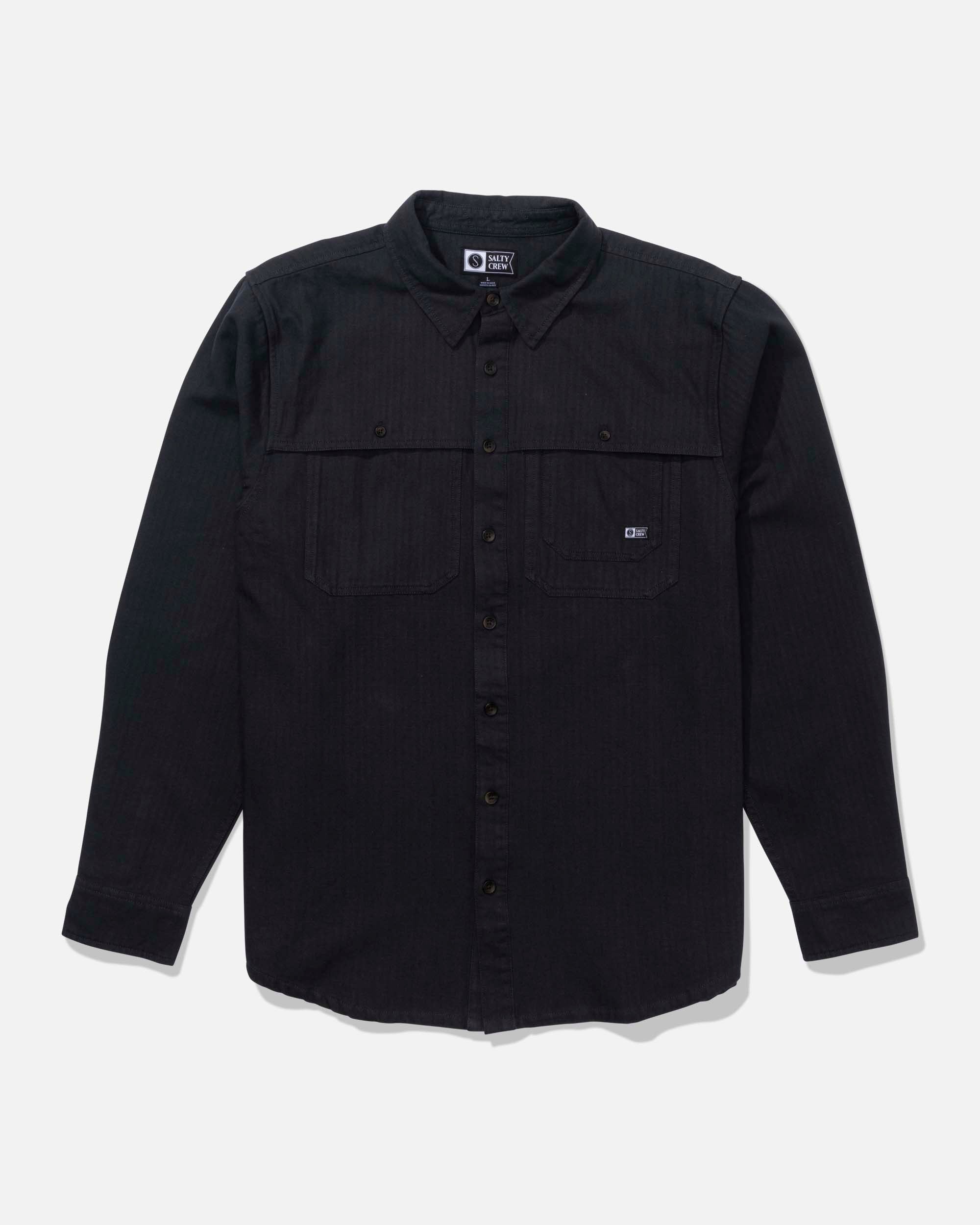 Long Haul Long Sleeve Shirt - Phantom | Salty Crew Australia