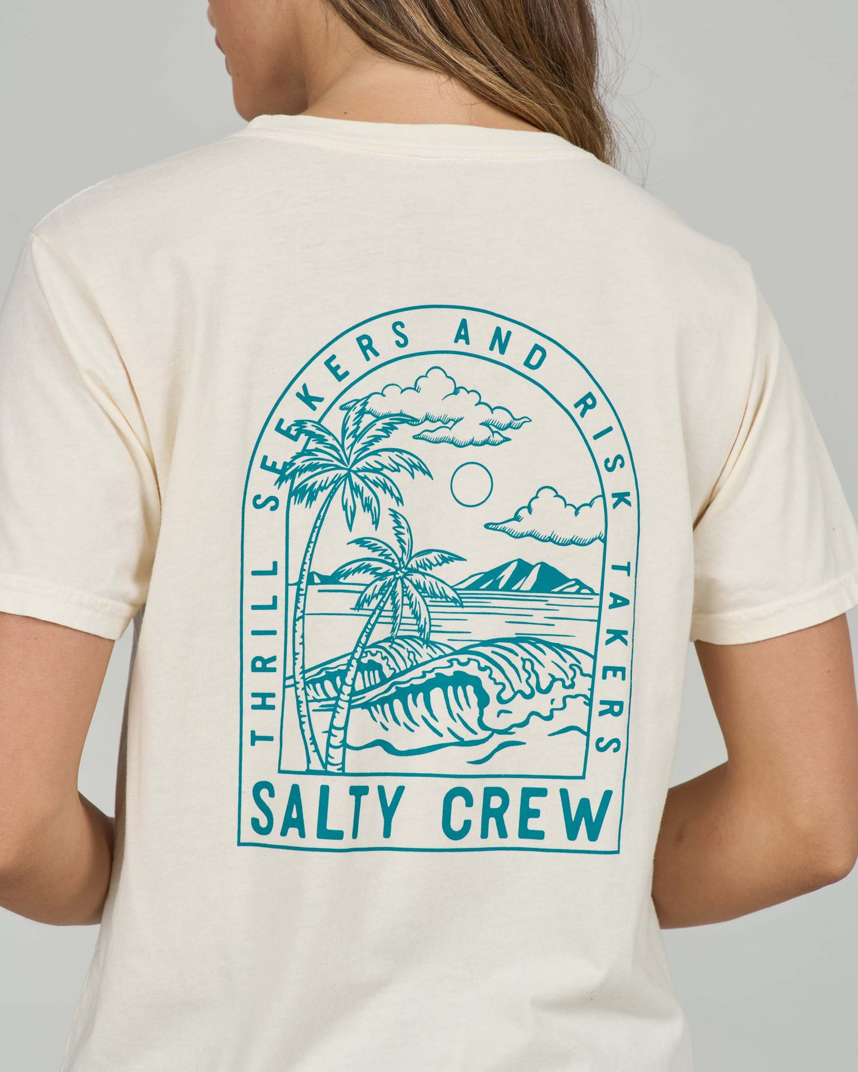 Archway Boyfriend Tee - Off White | Salty Crew Australia