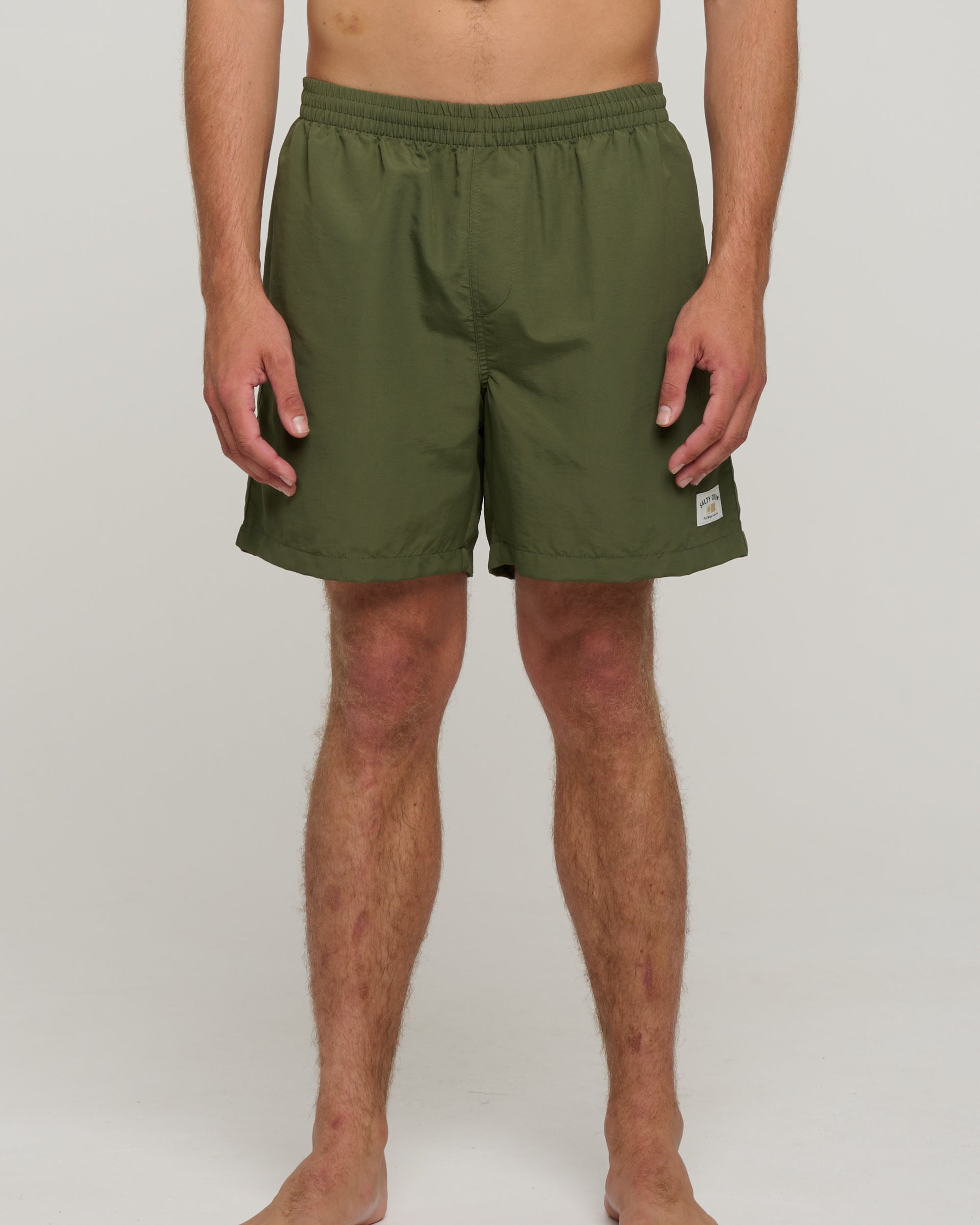 Alpha Flag Watershort - Olive | Salty Crew Australia