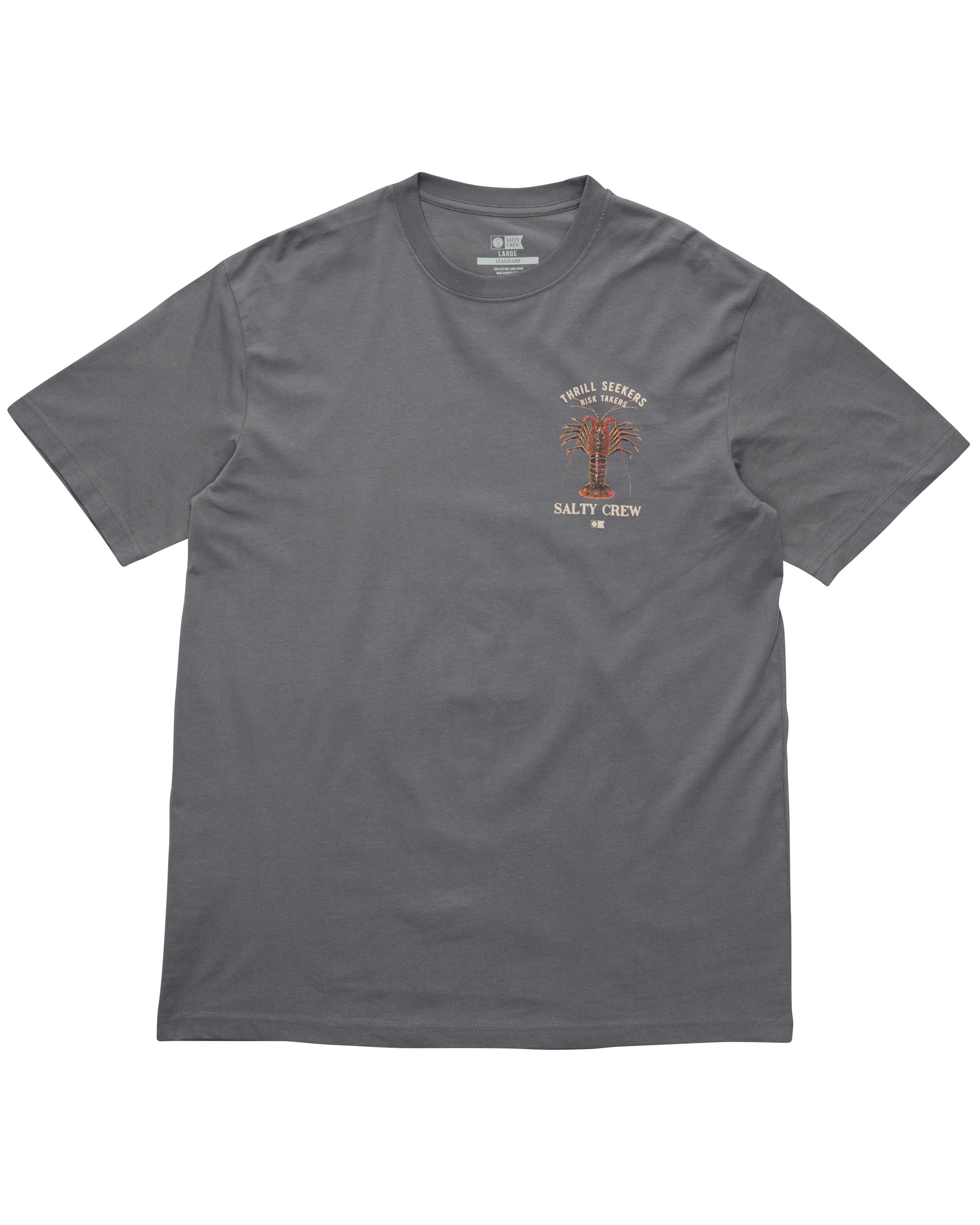 Buggin Out Classic SS Tee - Charcoal | Salty Crew Australia