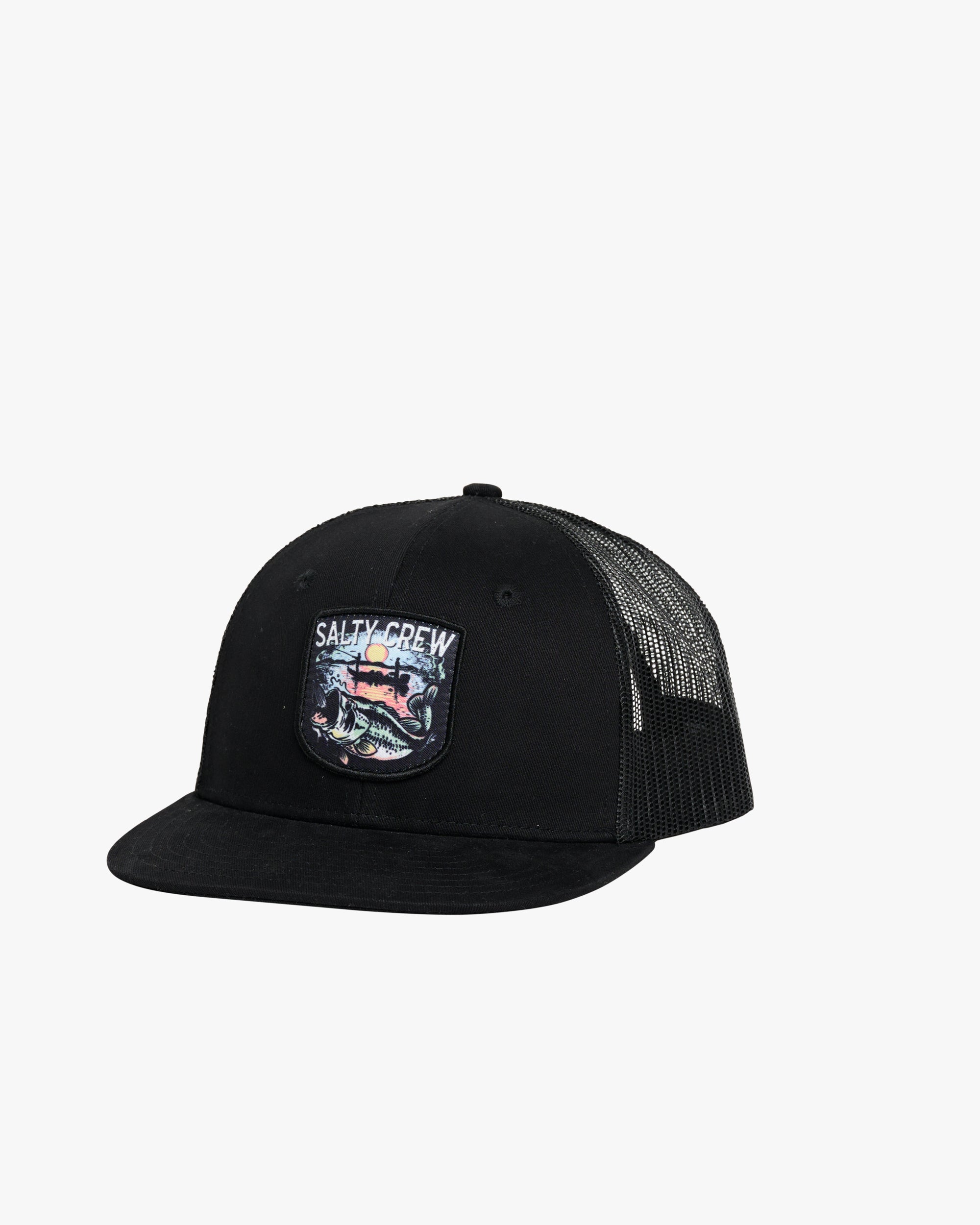 Striker Trucker Cap - Black | Salty Crew Australia