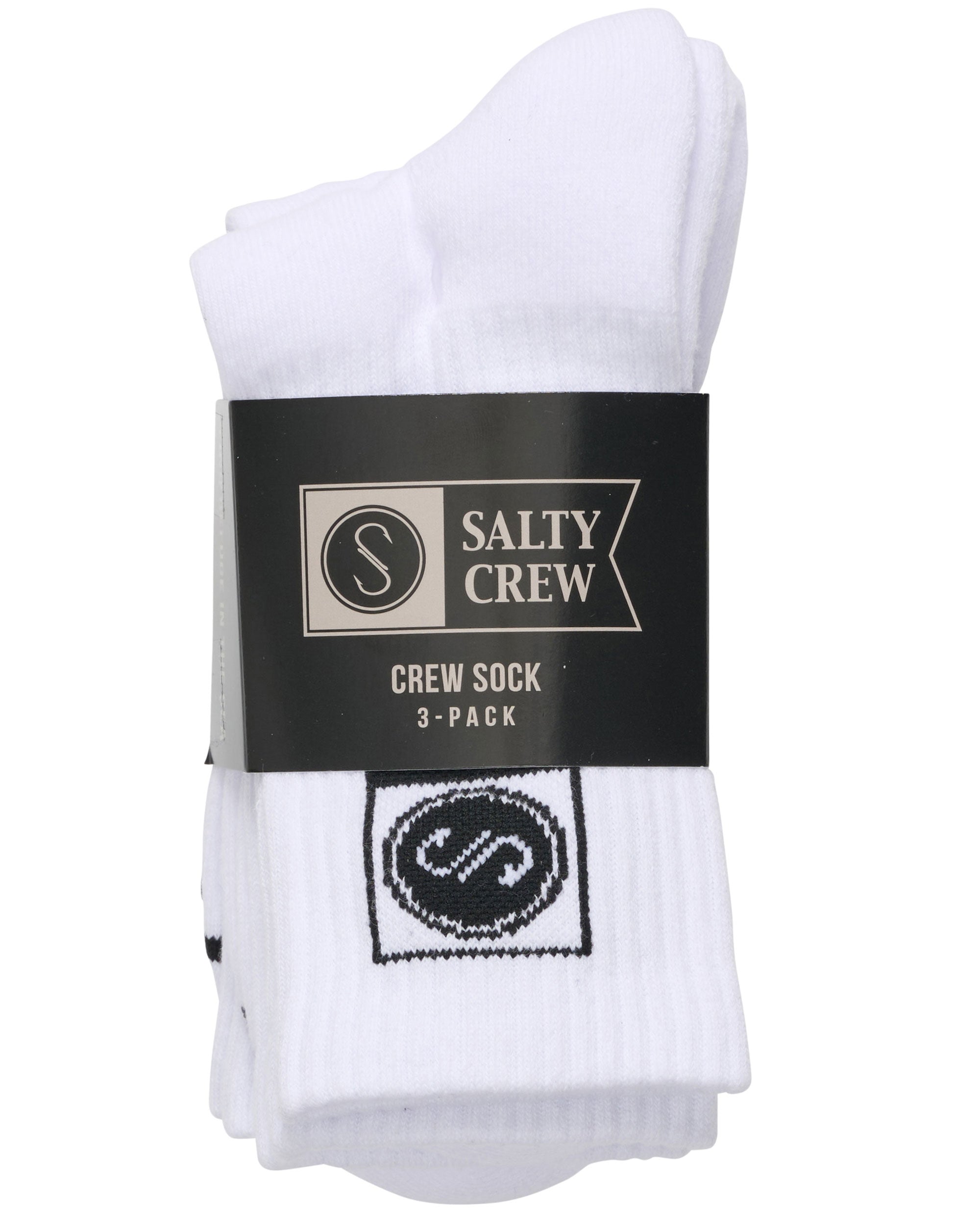 Alpha Sock 3 Pack - White | Salty Crew Australia