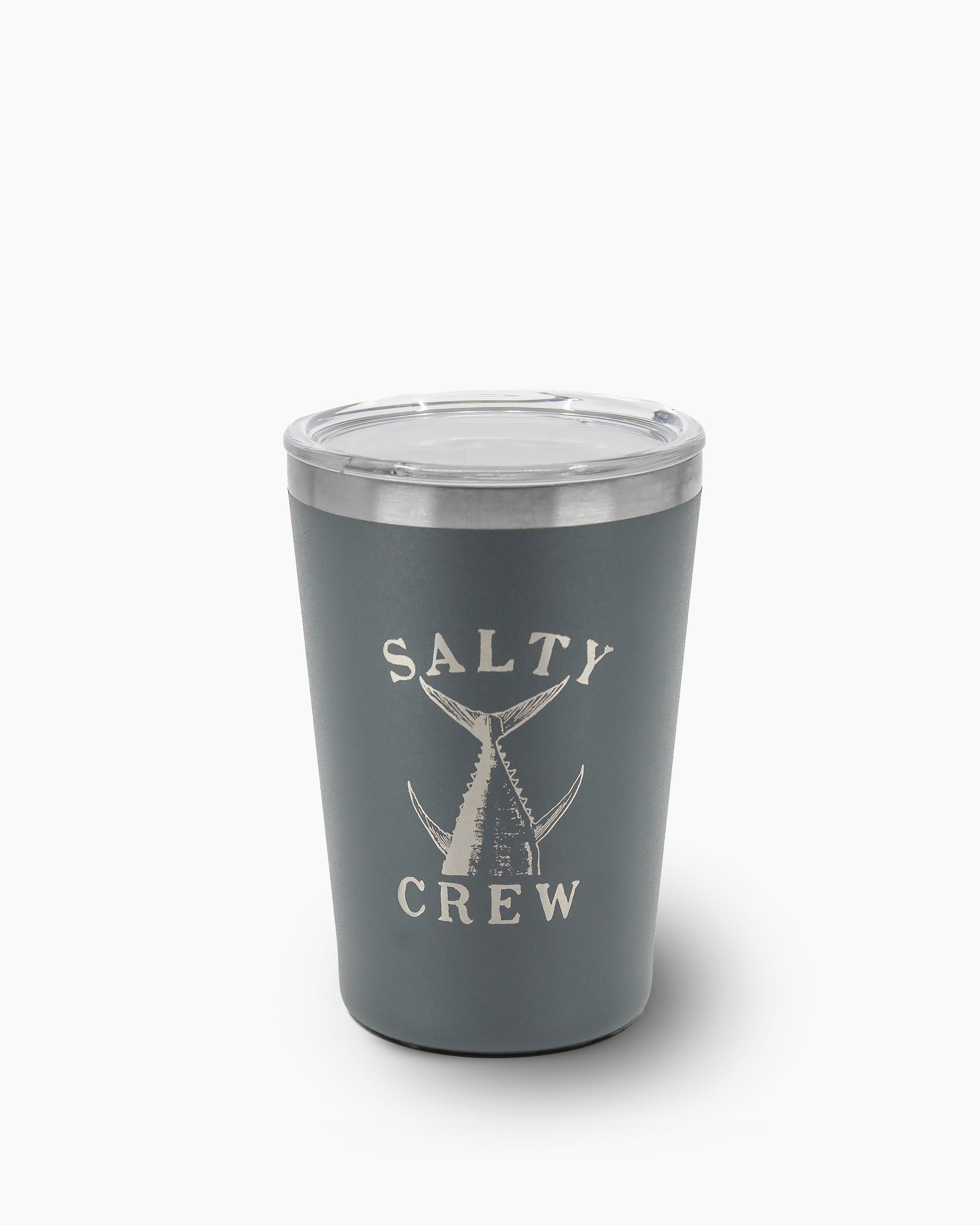 Project Pargo X Salty Crew 12oz Insulated Coffee Cup - Charcoal | Salty Crew Australia