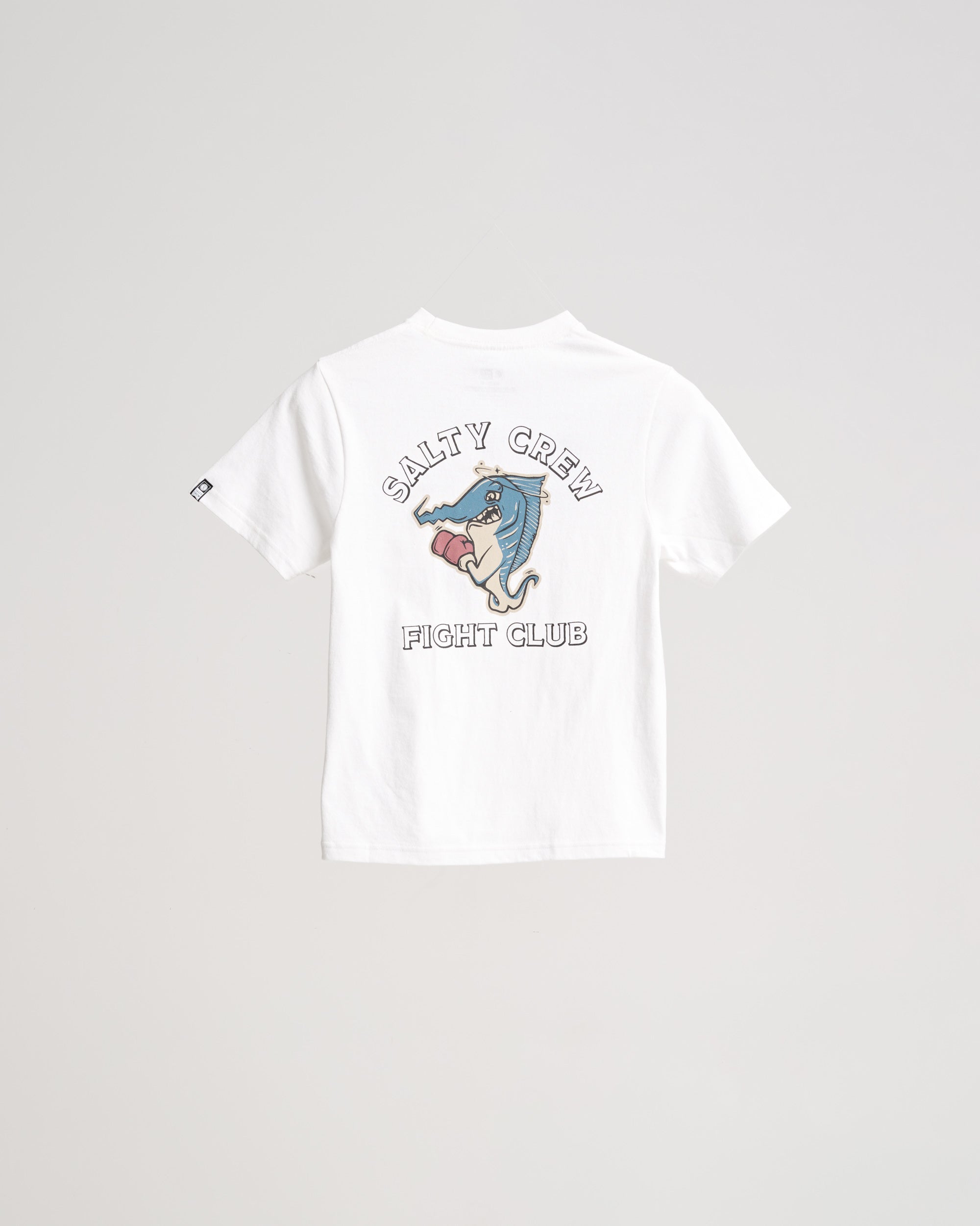 Fight Club Boys SS Tee - White | Salty Crew Australia