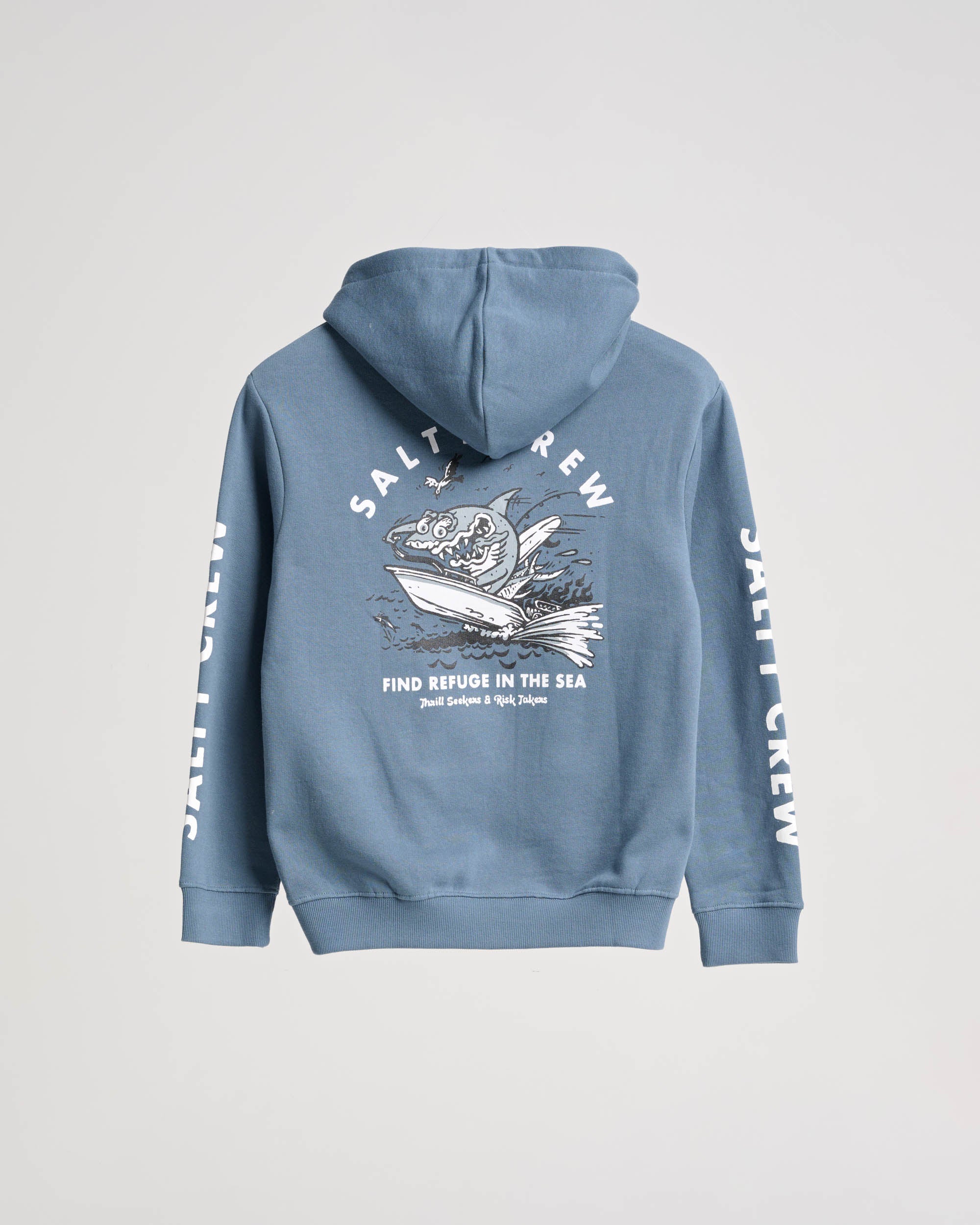 Hot Rod Shark Boys Fleece - Dark Slate | Salty Crew Australia