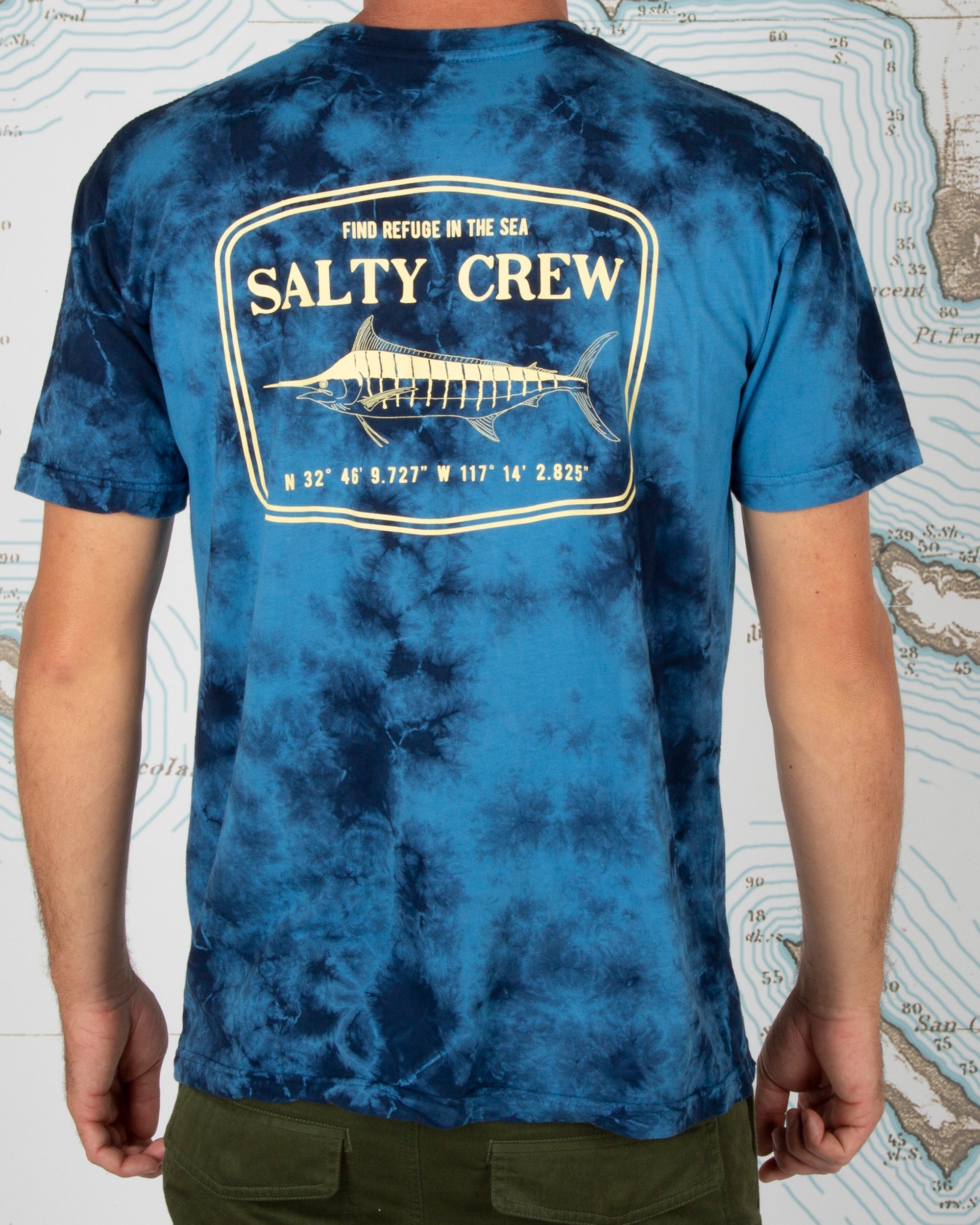 Stealth Tie Dye Premium Tee - Blue | Salty Crew Australia