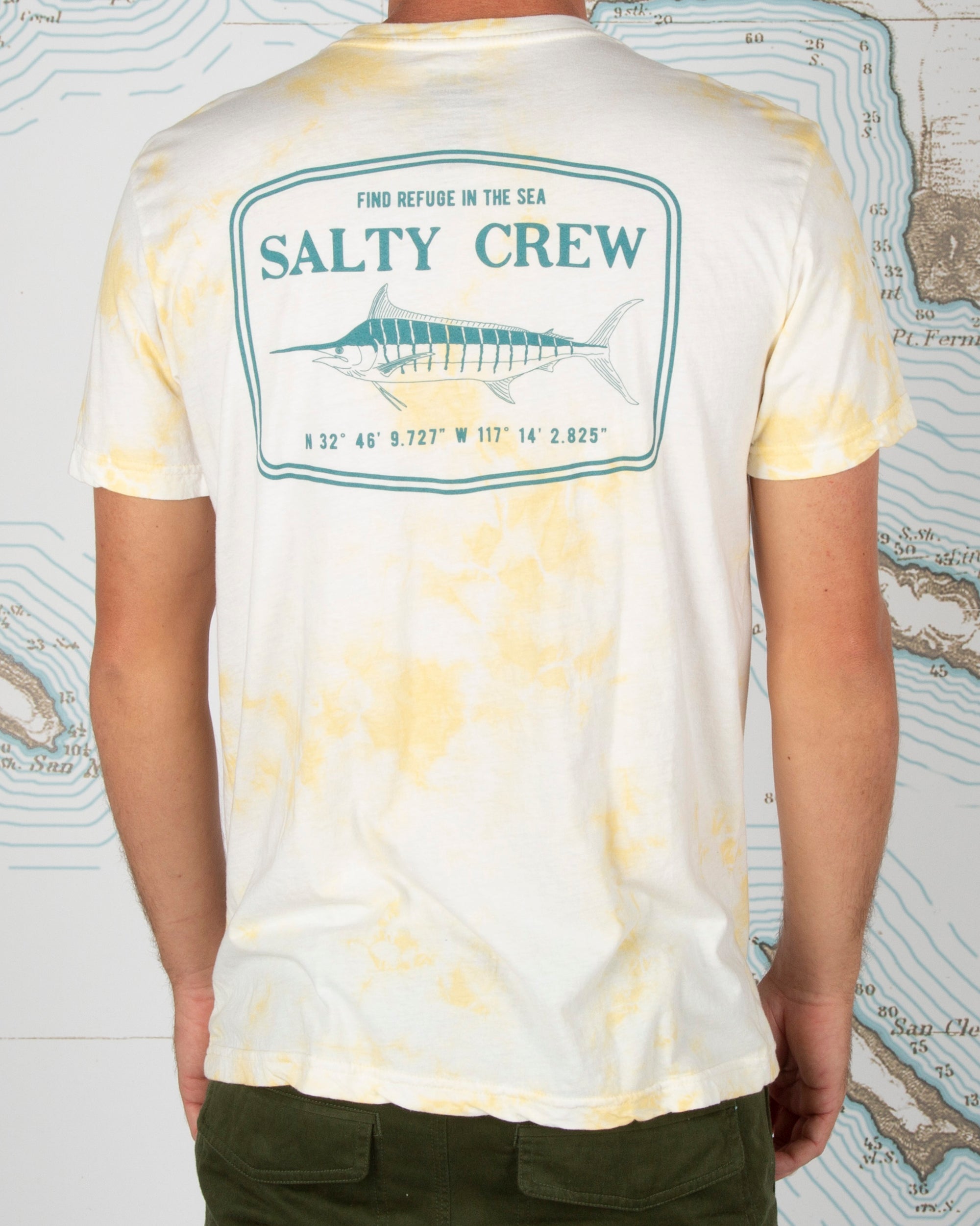 Stealth Tie Dye Premium Tee - WHITE | Salty Crew Australia