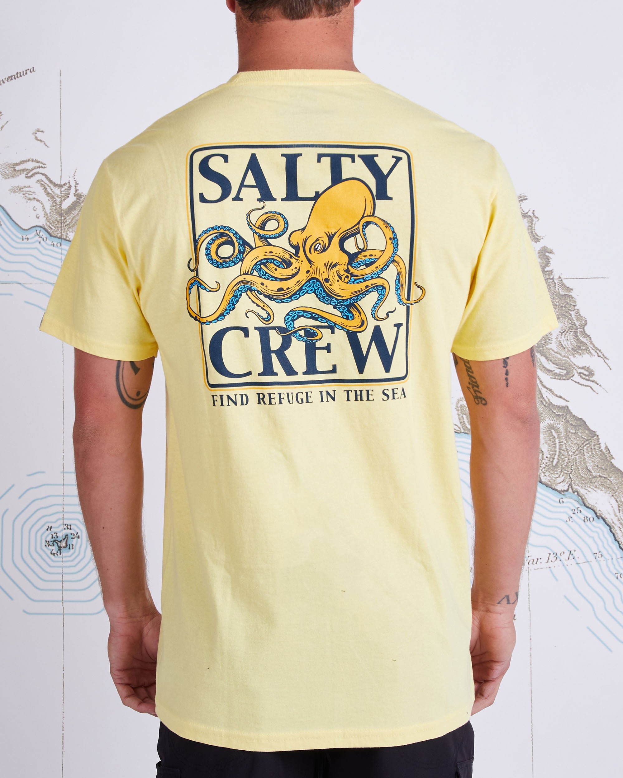 INK SLINGER STANDARD S/S TEE - Banana | Salty Crew Australia
