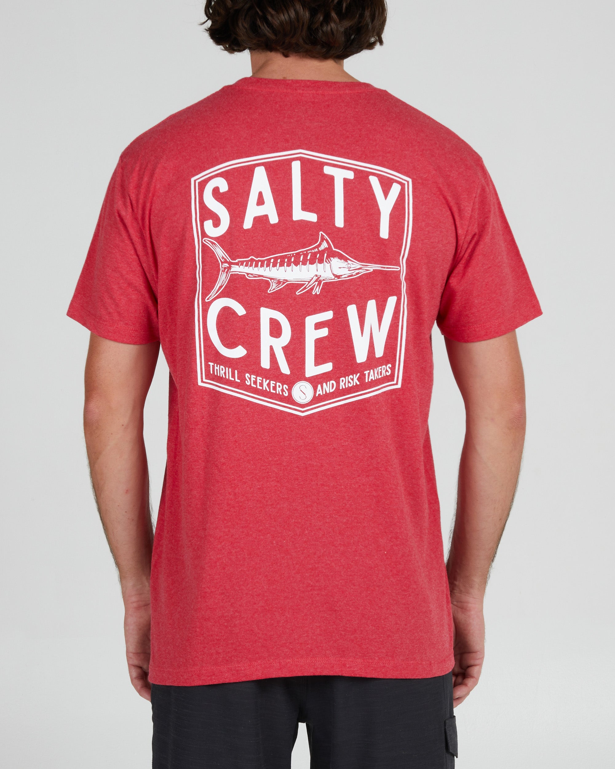 FISHERY STANDARD S/S TEE - Red Heather | Salty Crew AU