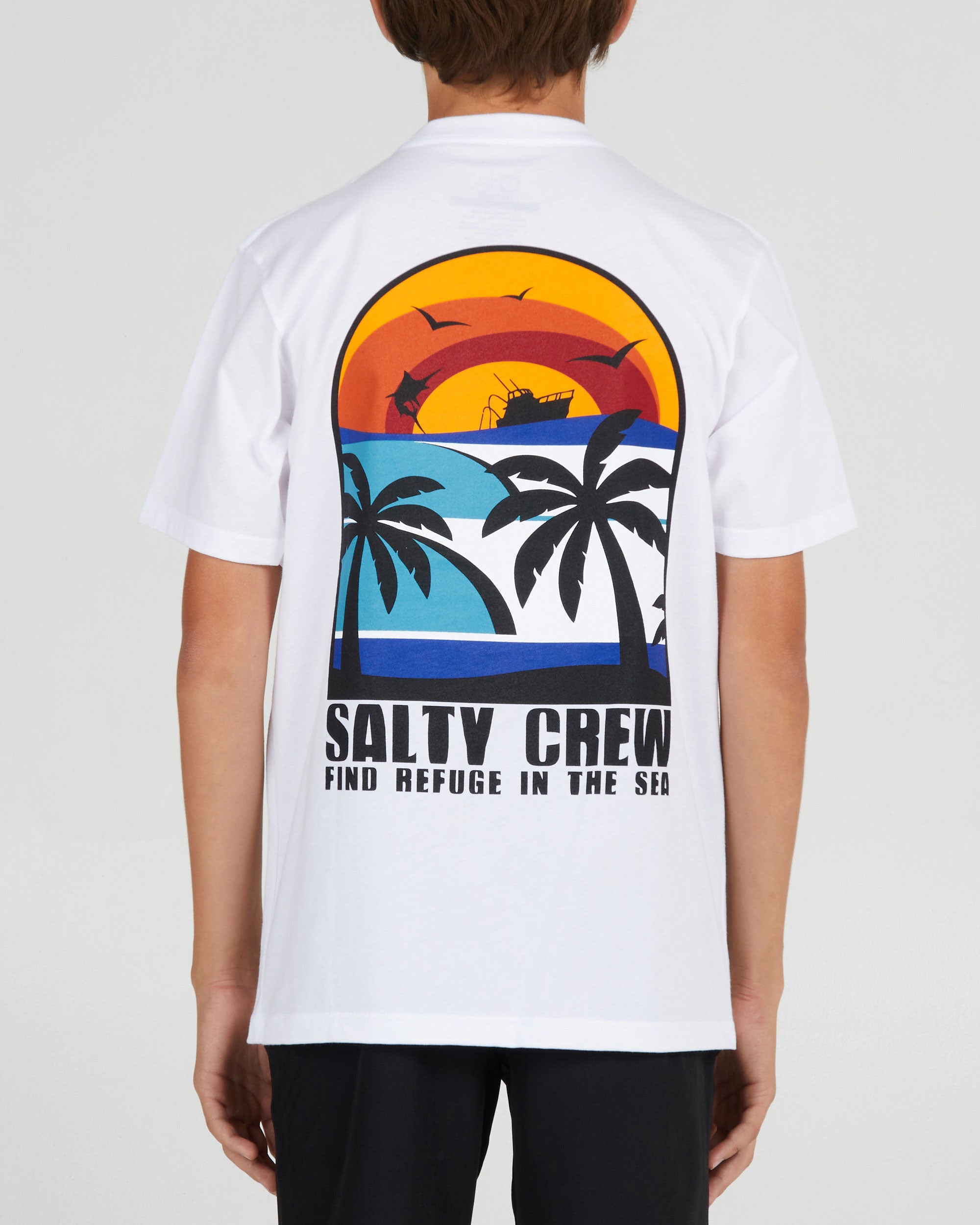 BEACH DAY BOYS S/S TEE - White | Salty Crew Australia