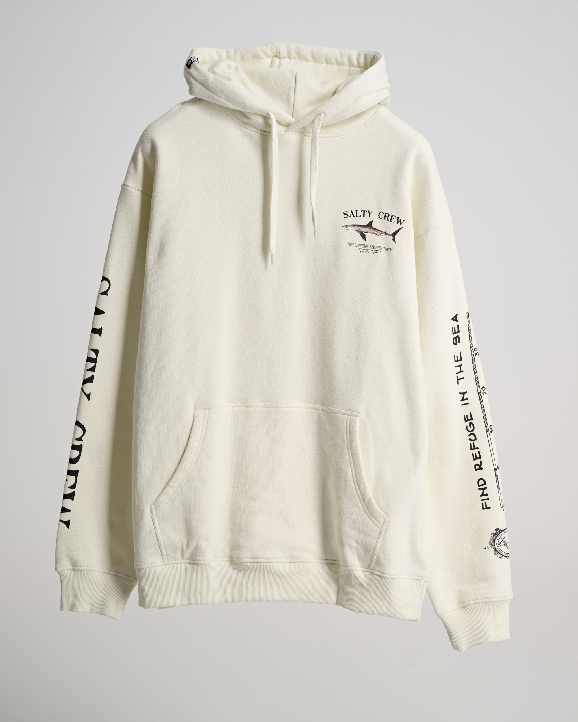 Bruce Hood Fleece - Bone | Salty Crew Australia