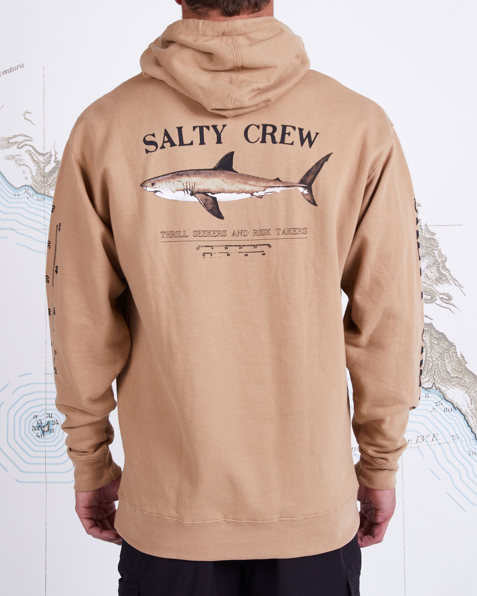 Bruce Hood Fleece - Sandstone | Salty Crew Australia