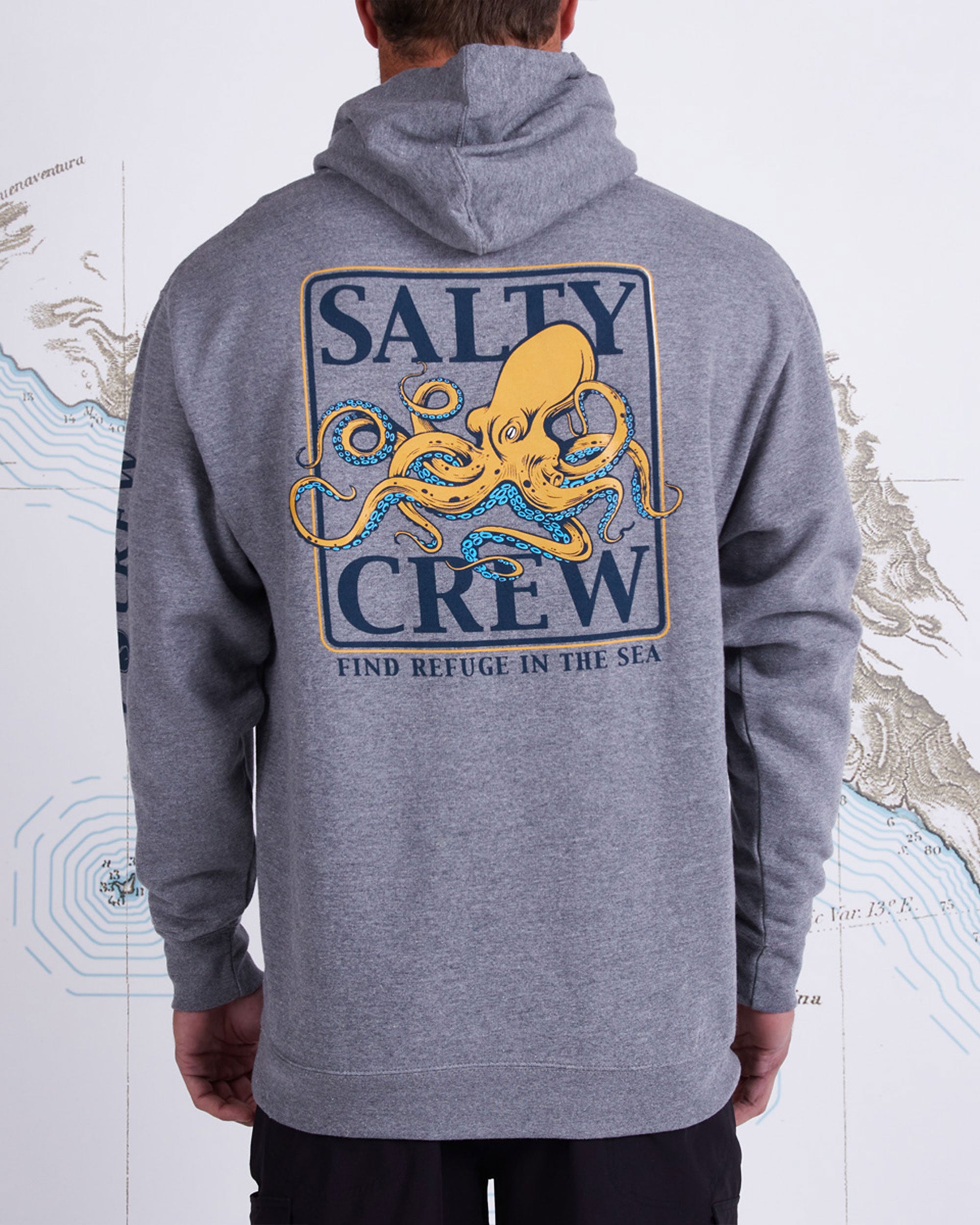 INK SLINGER FLEECE - Gunmetal | Salty Crew Australia