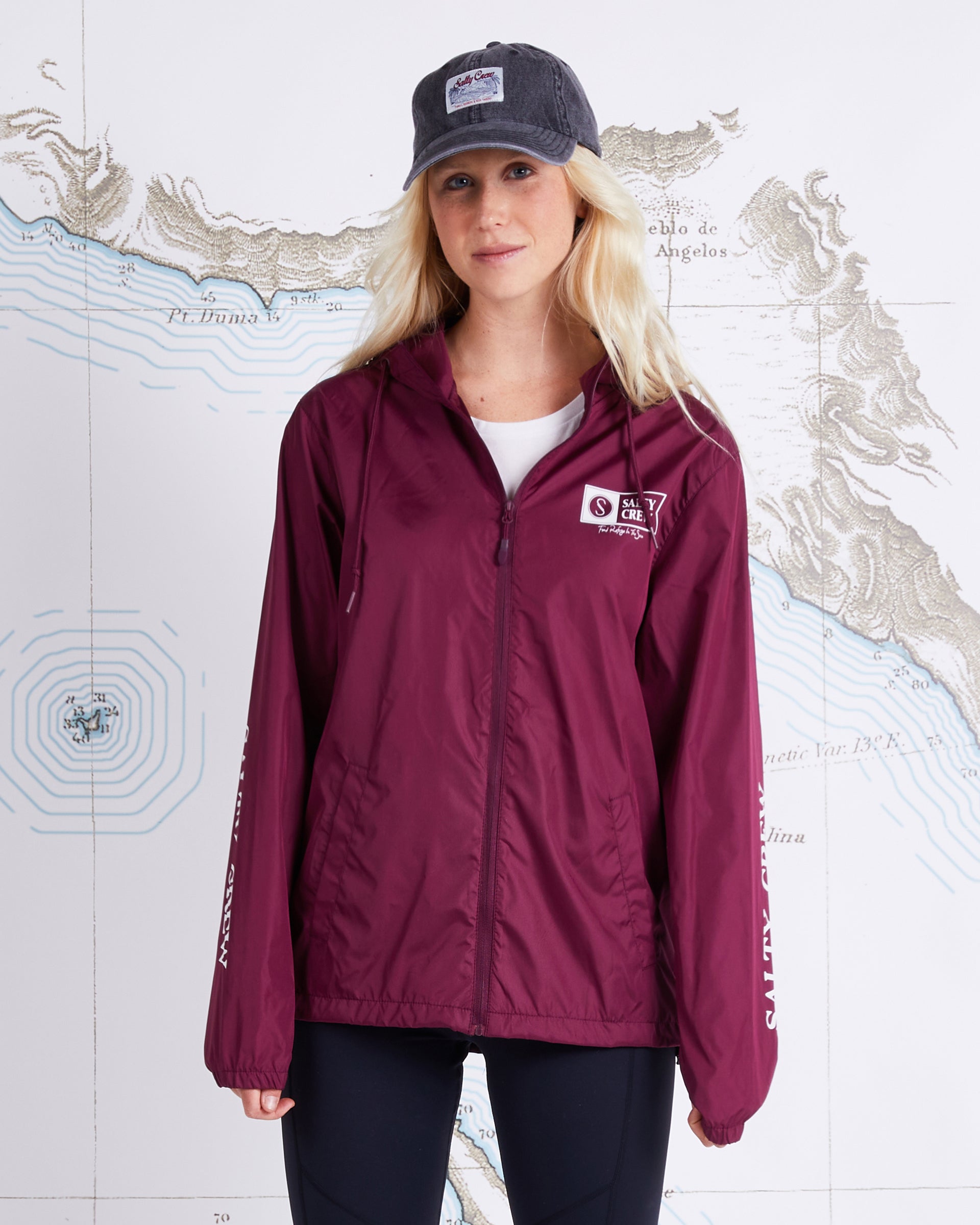 ALPHA WINDBREAKER - Maroon | Salty Crew Australia