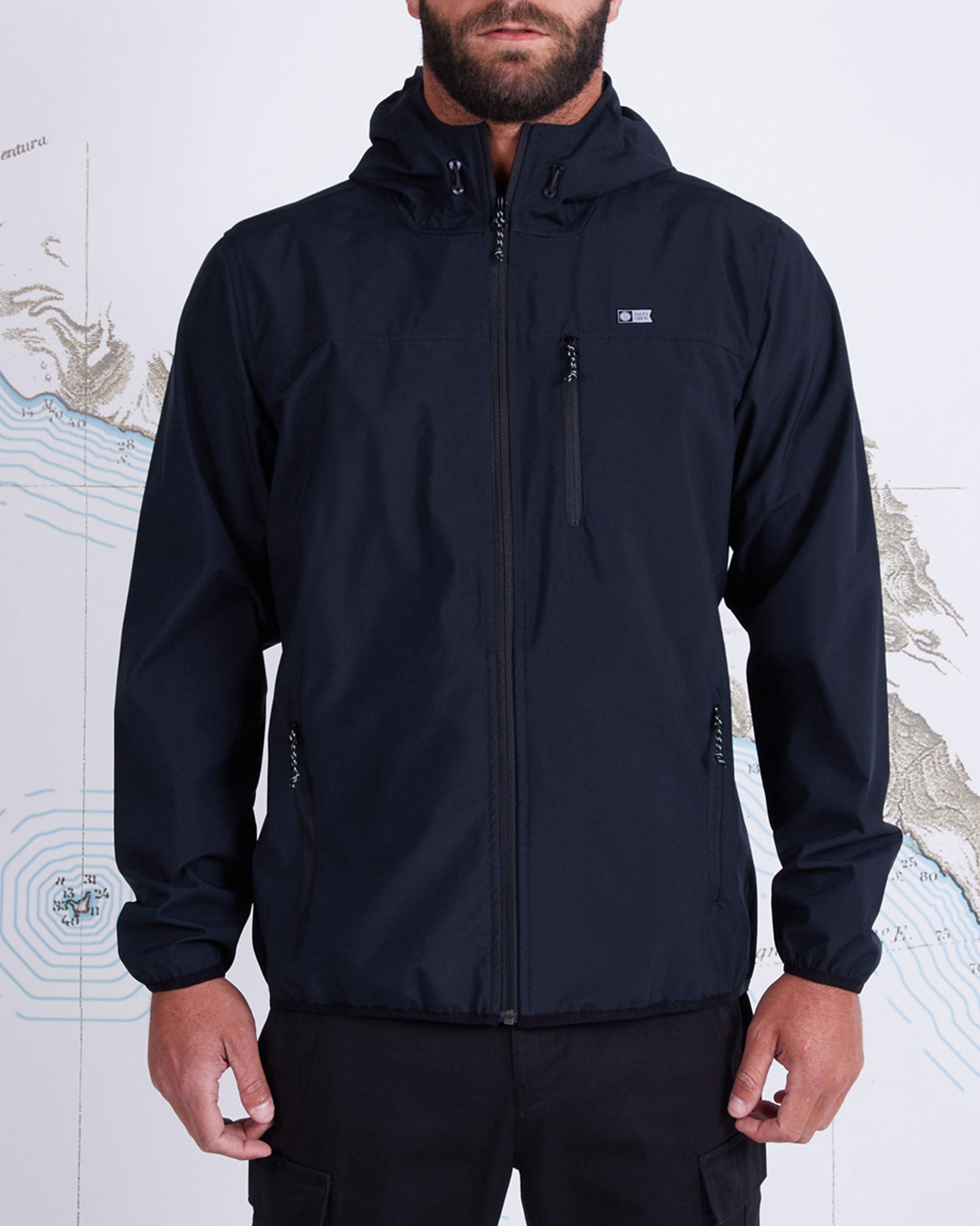 HEADWIND PACKABLE JACKET - Black | Salty Crew Australia