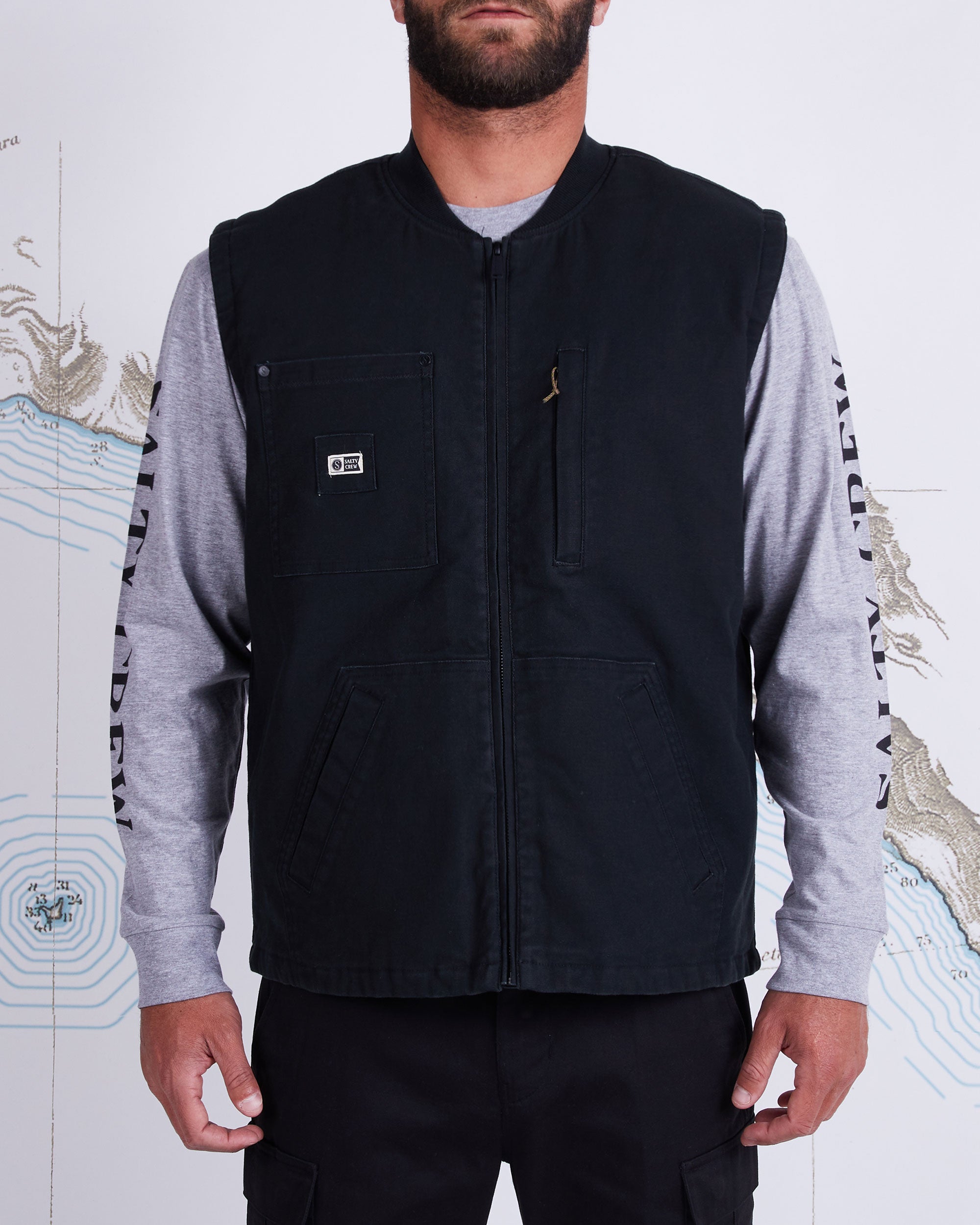 FRAMEWORK VEST - Black | Salty Crew Australia