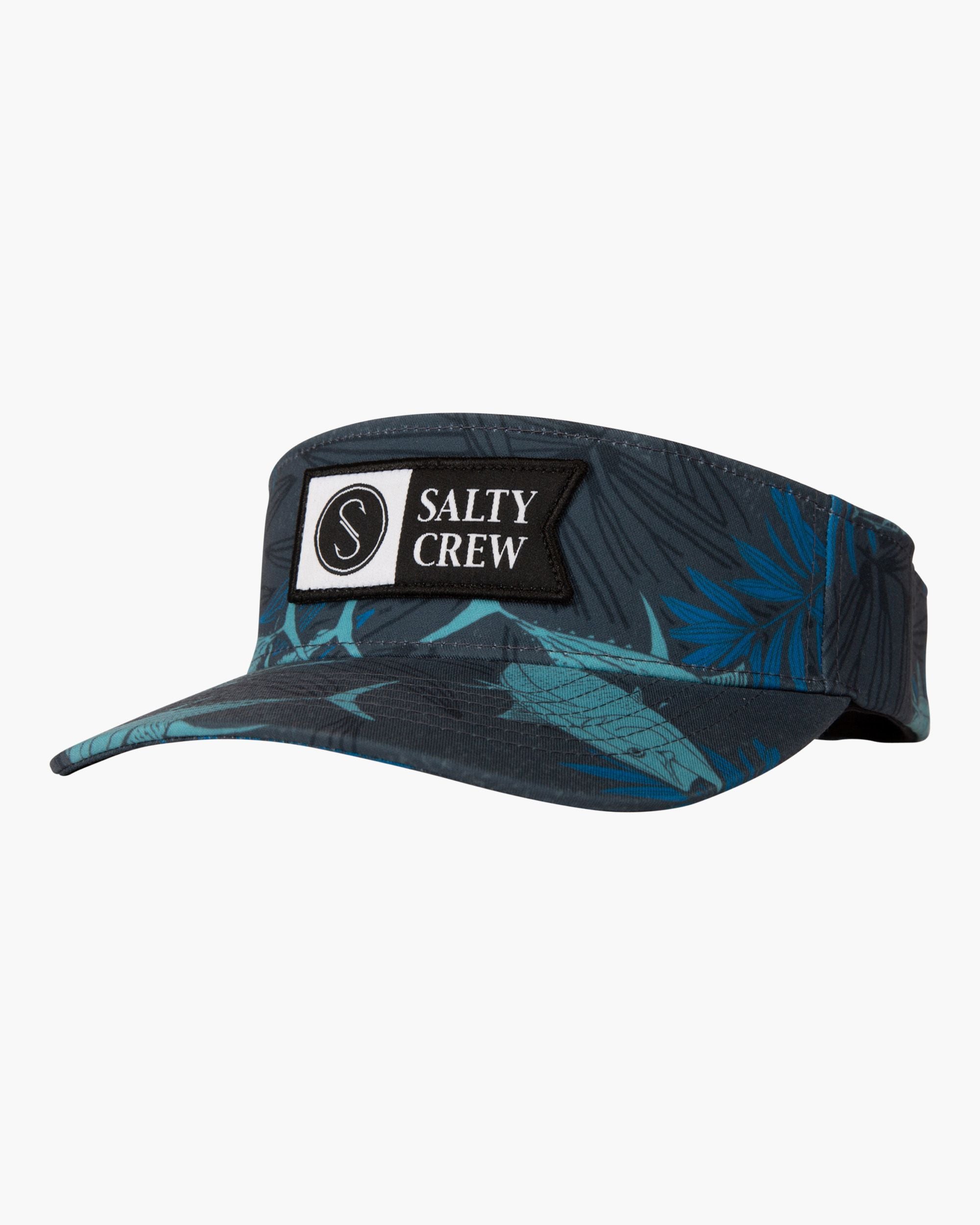 ALPHA FLAG VISOR - Charcoal | Salty Crew Australia