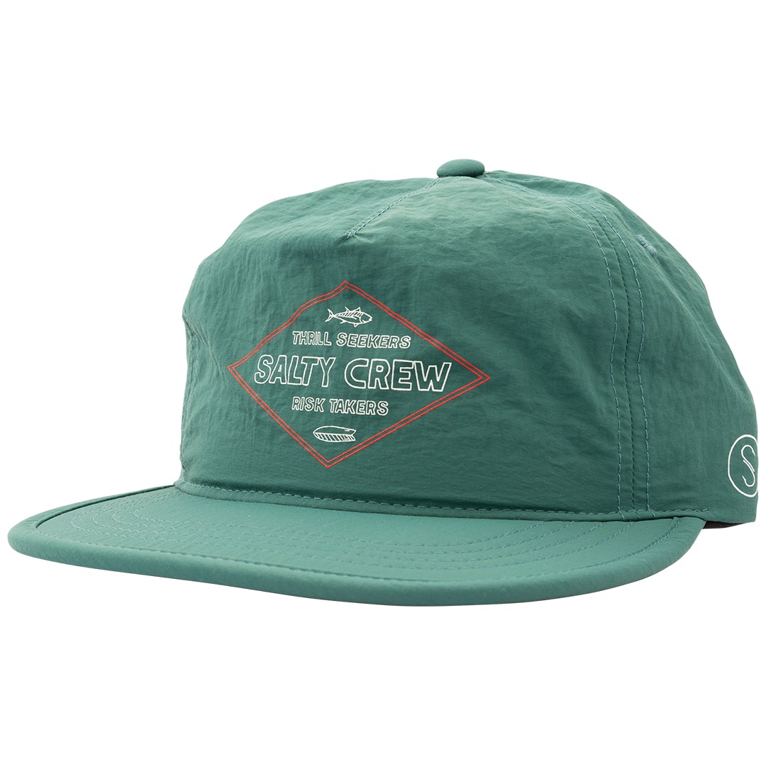 Shop the Twofold 5 Panel Hat in Jade online | Salty Crew AU