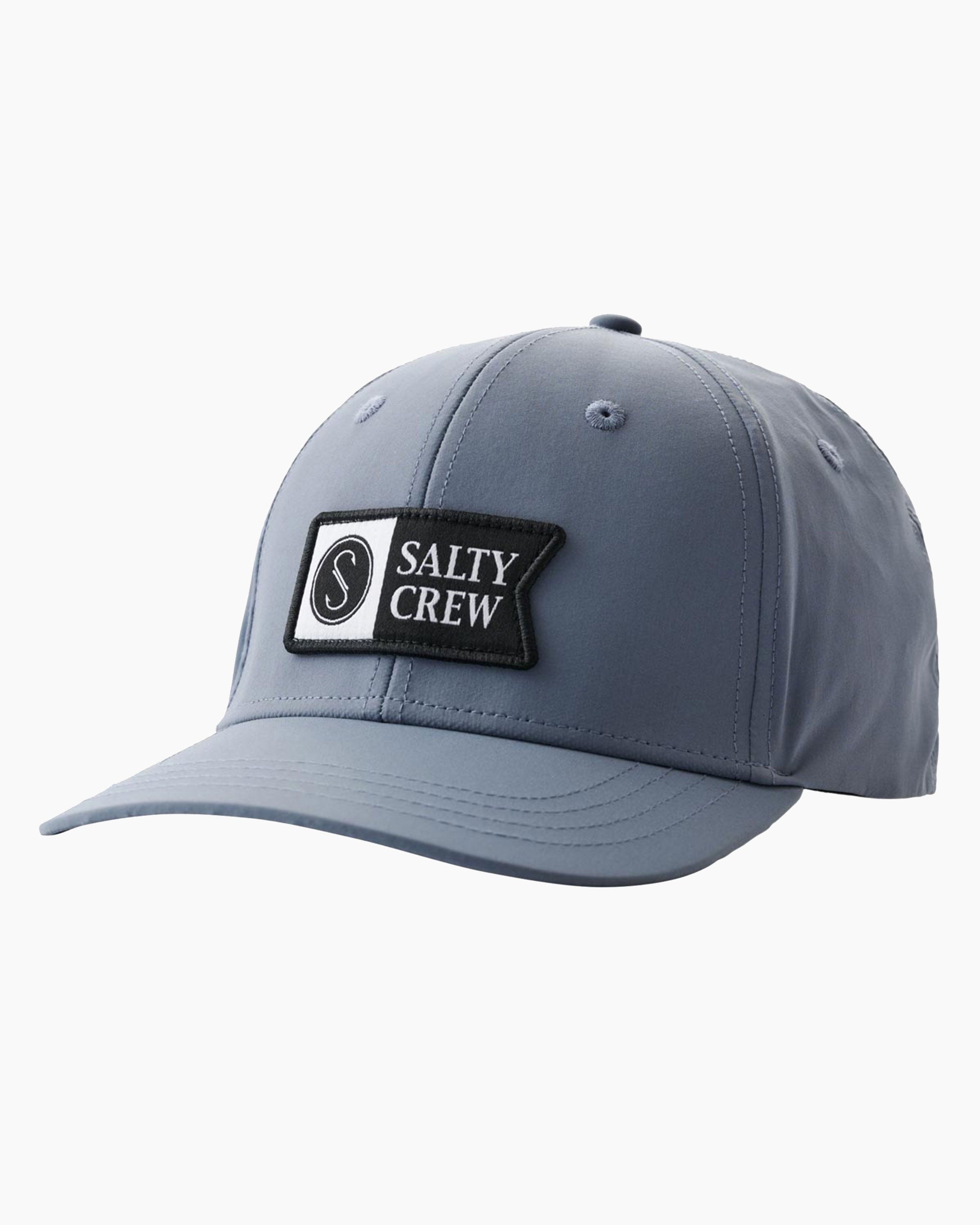Alpha Flag Elastic 6 Panel Cap - Dusty Blue | Salty Crew Australia