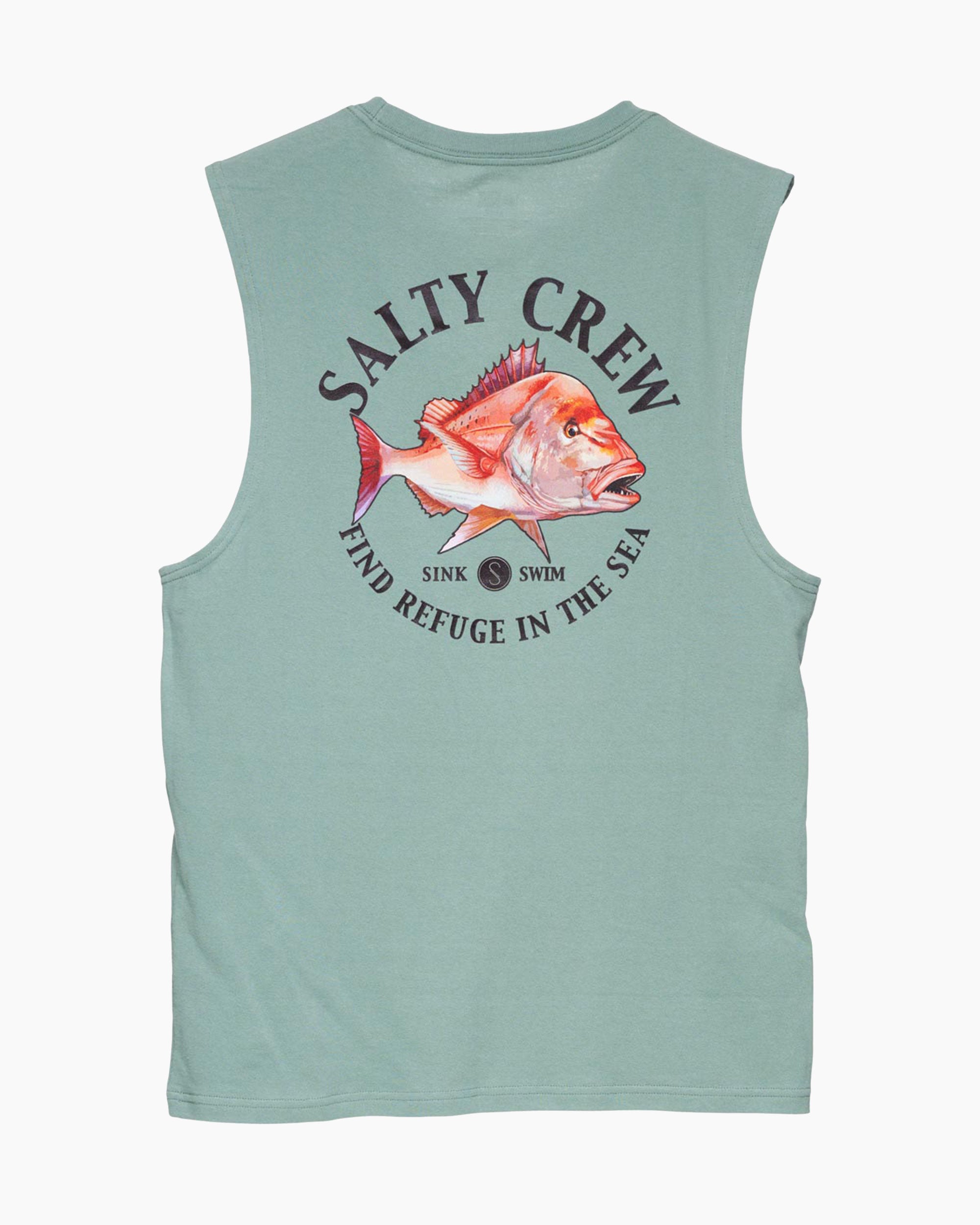 Snap Attack Muscle - Moss | Salty Crew Australia