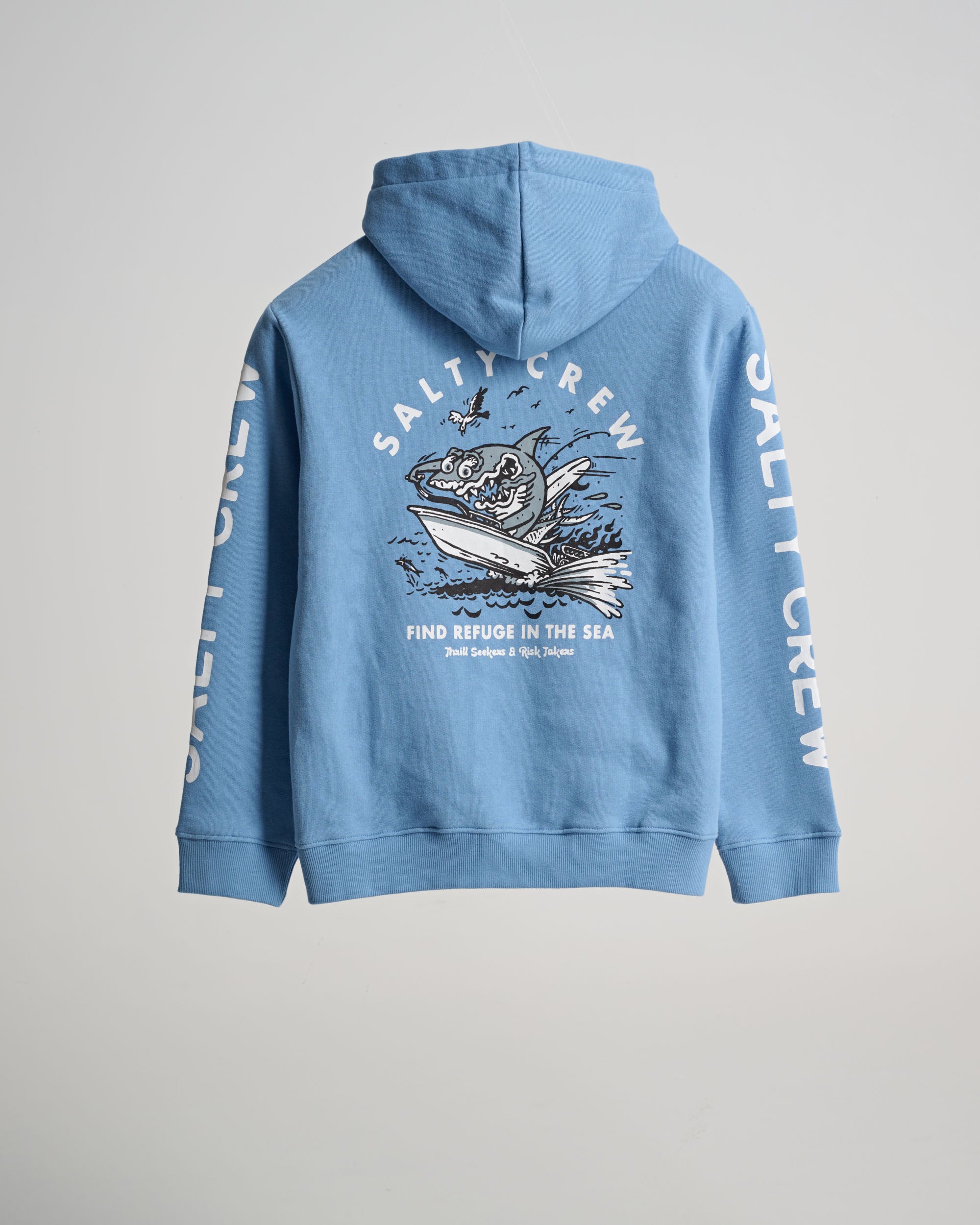 Hot Rod Shark Boys Fleece - Marine Blue | Salty Crew Australia