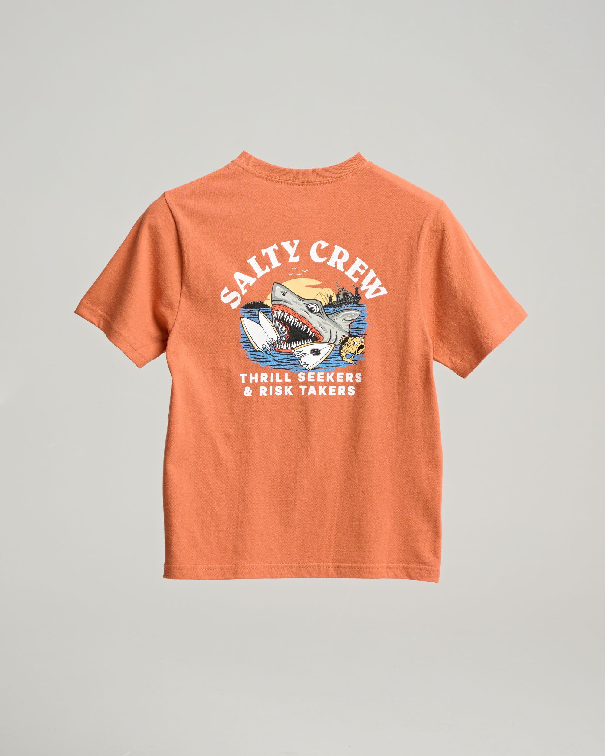 Terror Shark Boys SS Tee - Rust | Salty Crew Australia