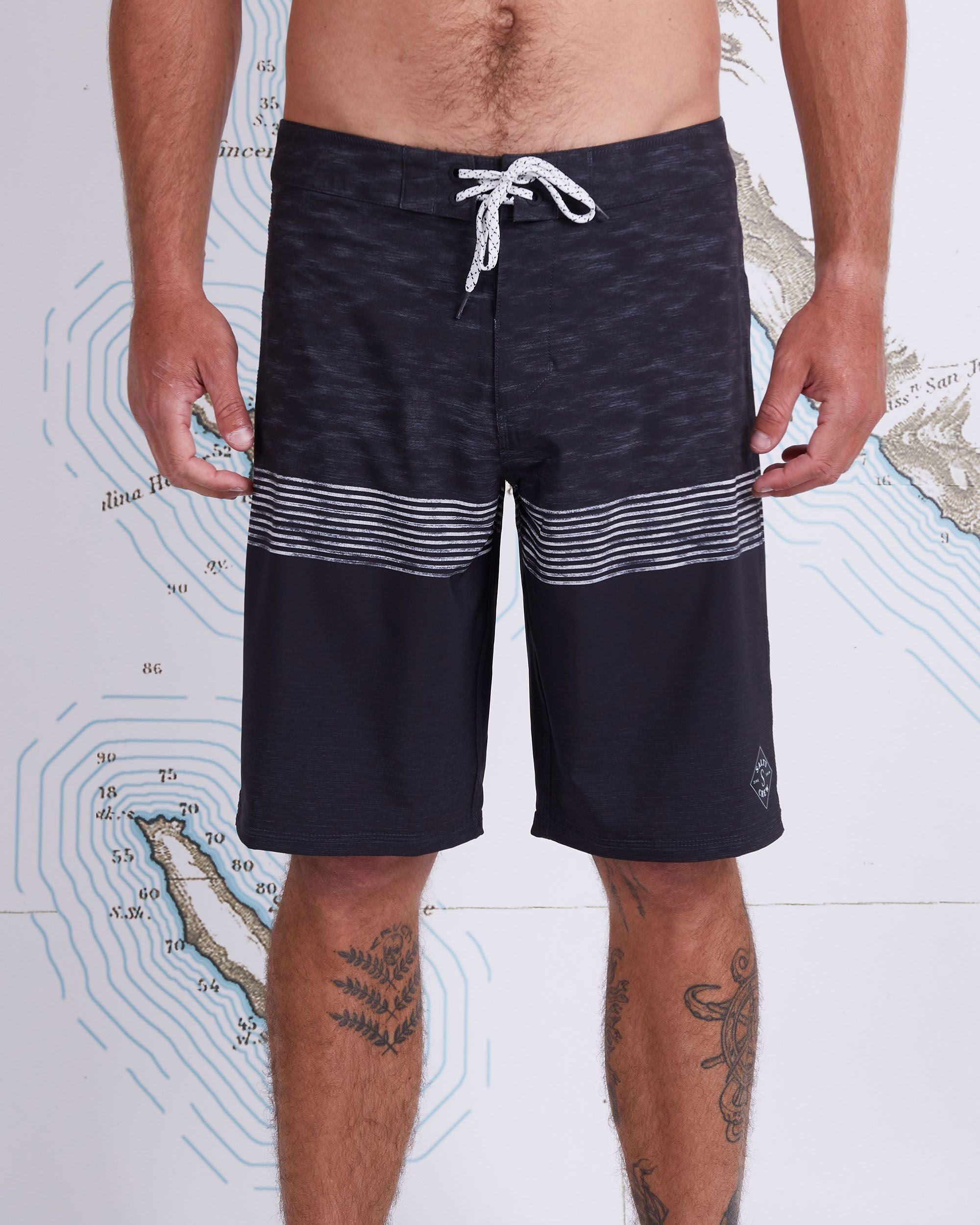 VESSELS BOARDSHORT - Black | Salty Crew Australia