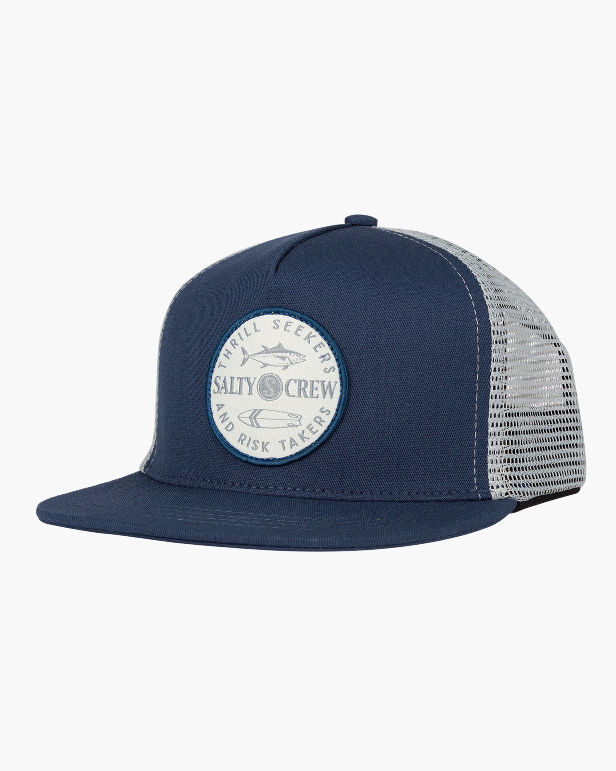 FLIP FLOP BOYS TRUCKER - Navy/Silver | Salty Crew Australia