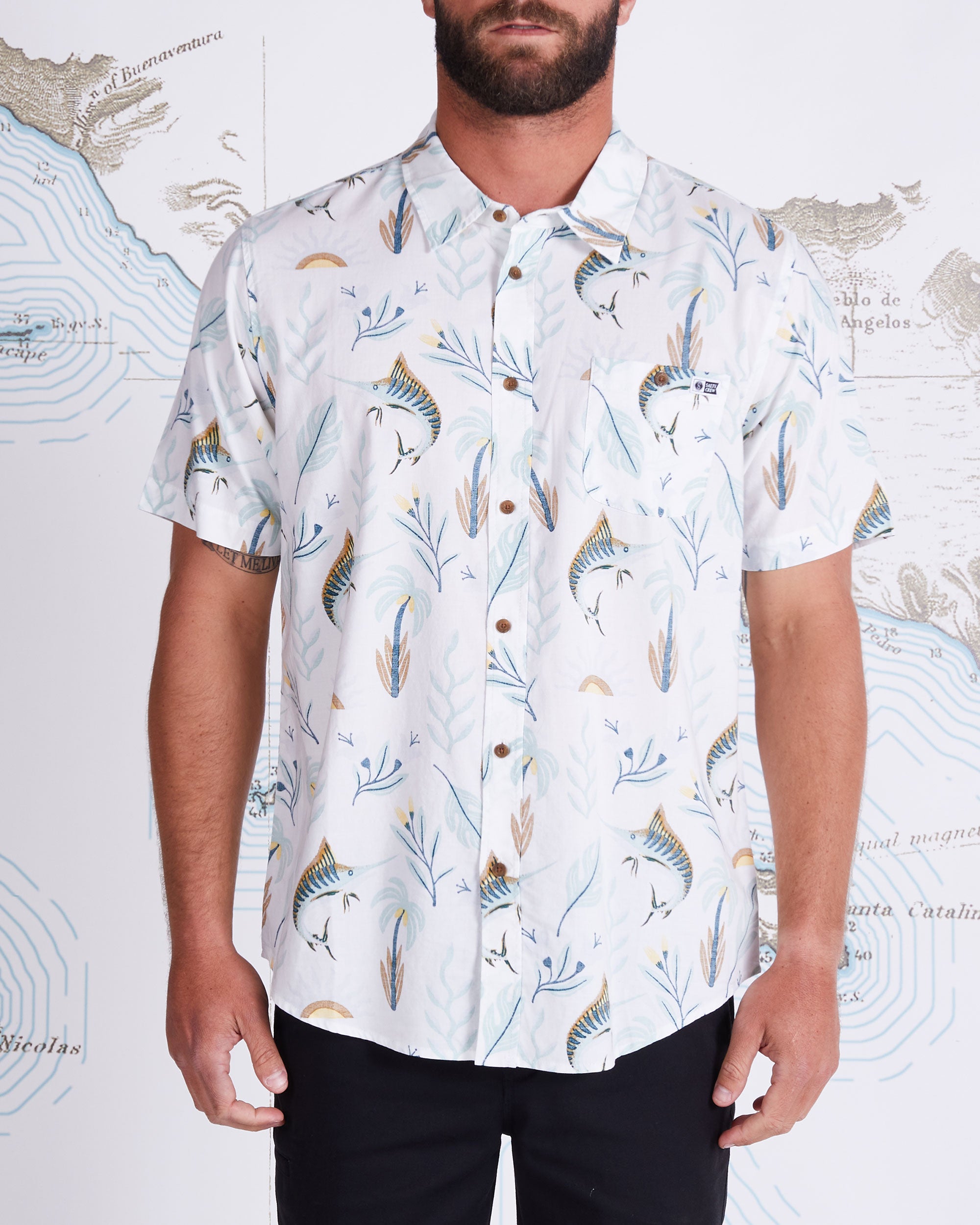 HODAD SS WOVEN - Stone | Salty Crew Australia